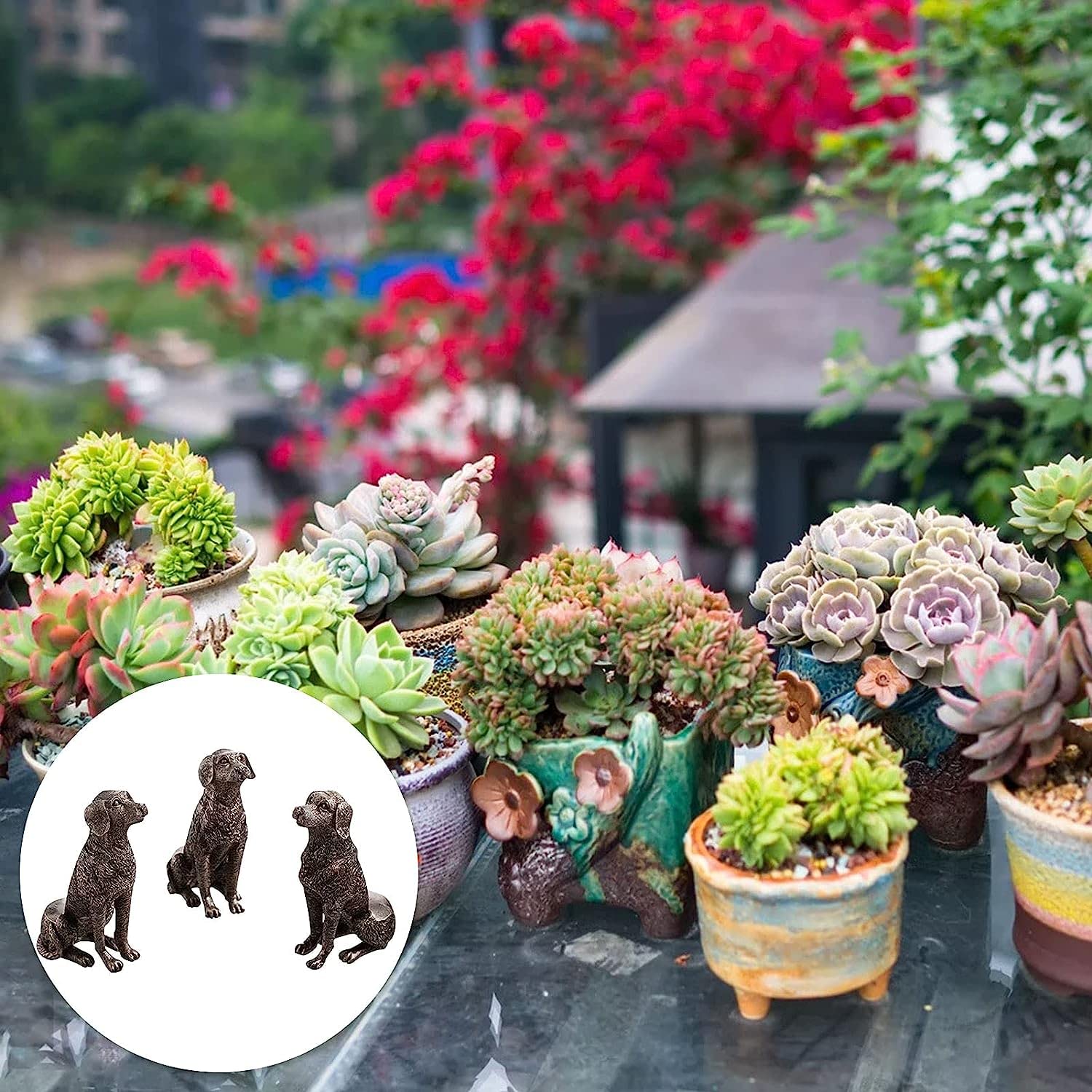 Pot Feet For Planters Outdoor 3Pcs Dog Shape Flower Pot Feet - Cute ...