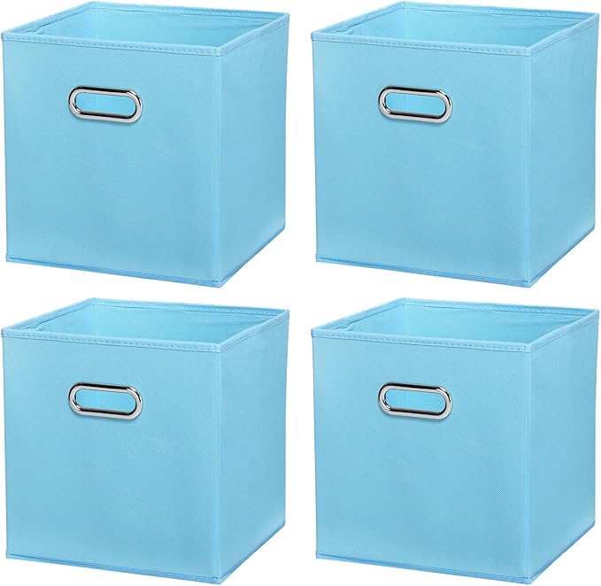 Amazon.com - PATIKIL Foldable Storage Cube Bins, 4 Pcs Fabric Storage ...