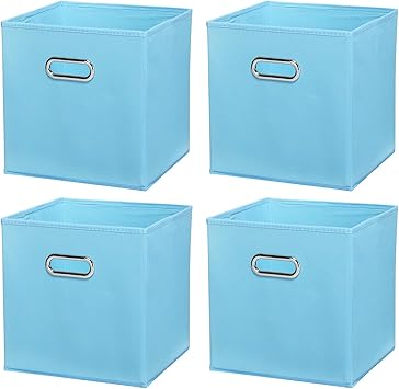 Amazon.com - PATIKIL Foldable Storage Cube Bins, 4 Pcs Fabric Storage ...
