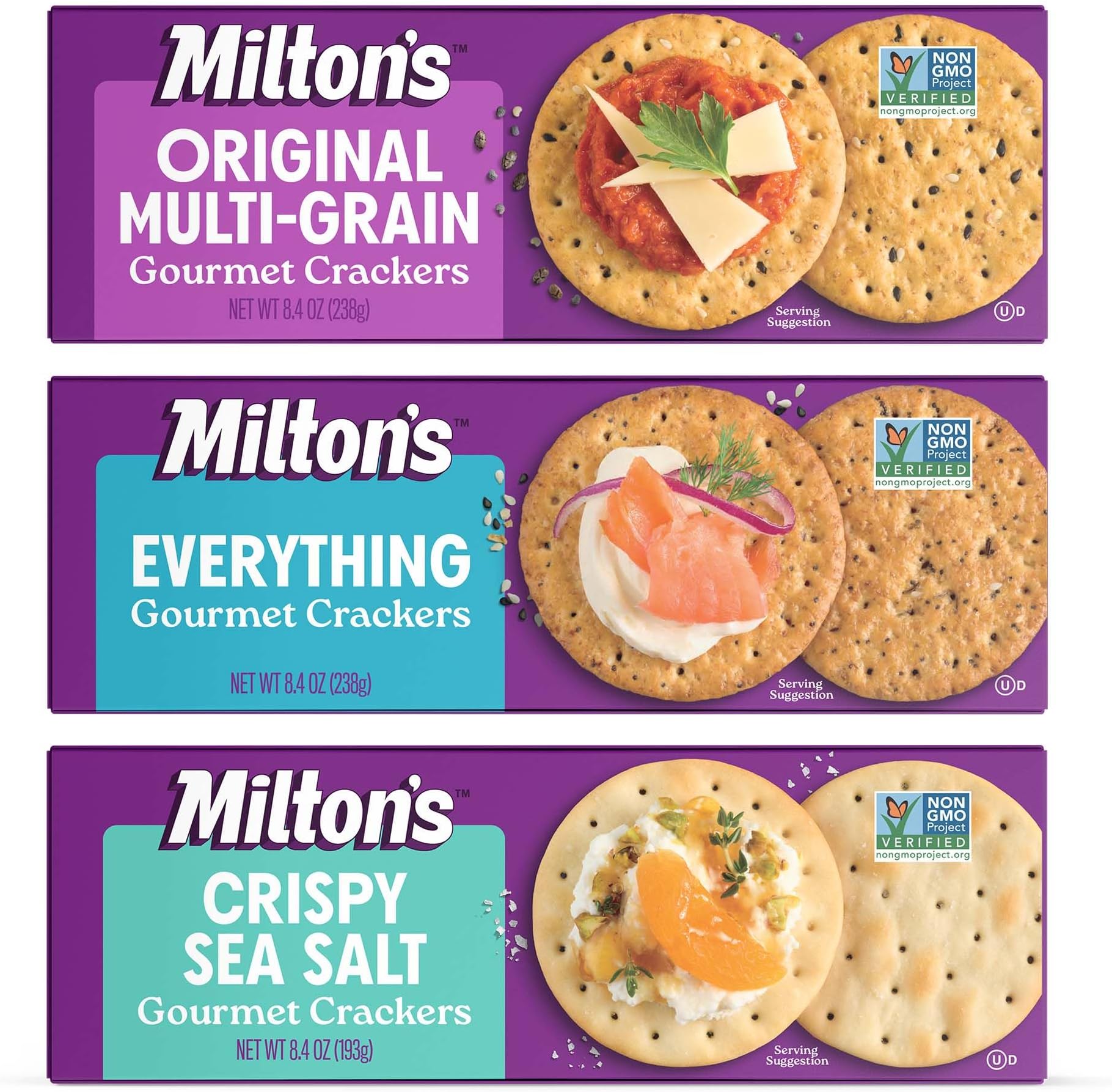 Amazon.com: Milton's Craft Bakers Original Multi-Grain Gourmet Baked ...