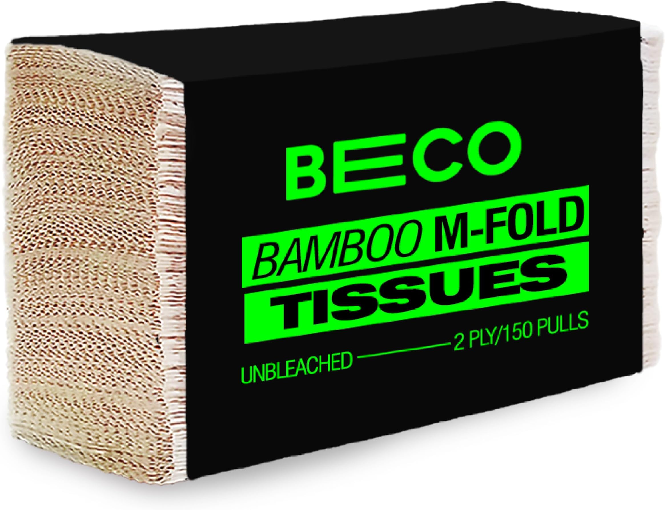 Beco Bamboo Multi-Fold Tissue Papers, 150 Pulls, 32 GSM, 100% Natural ...