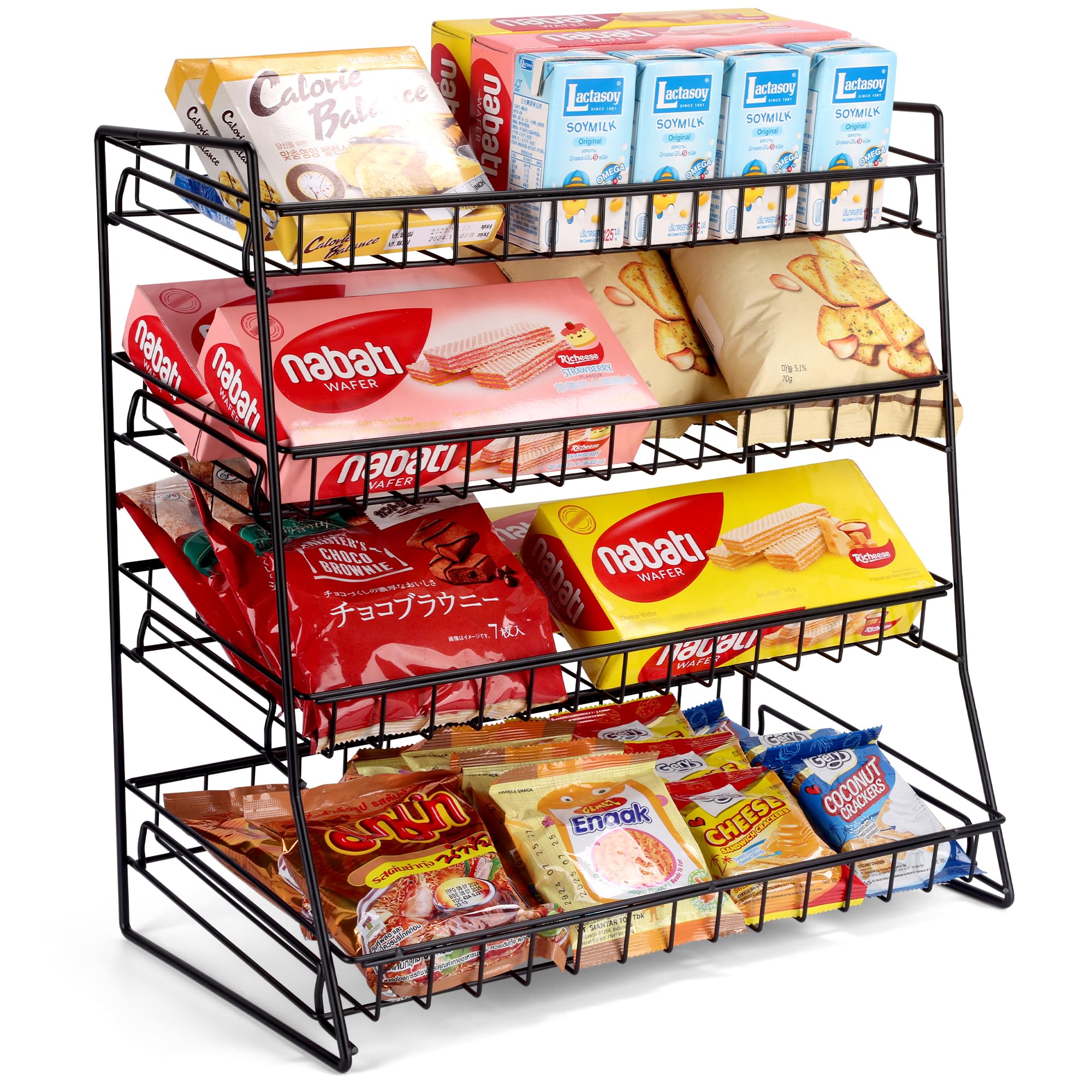 Amazon.com: Liaakrr Candy Display Rack, 2025 Upgraded Metal Snack Rack ...