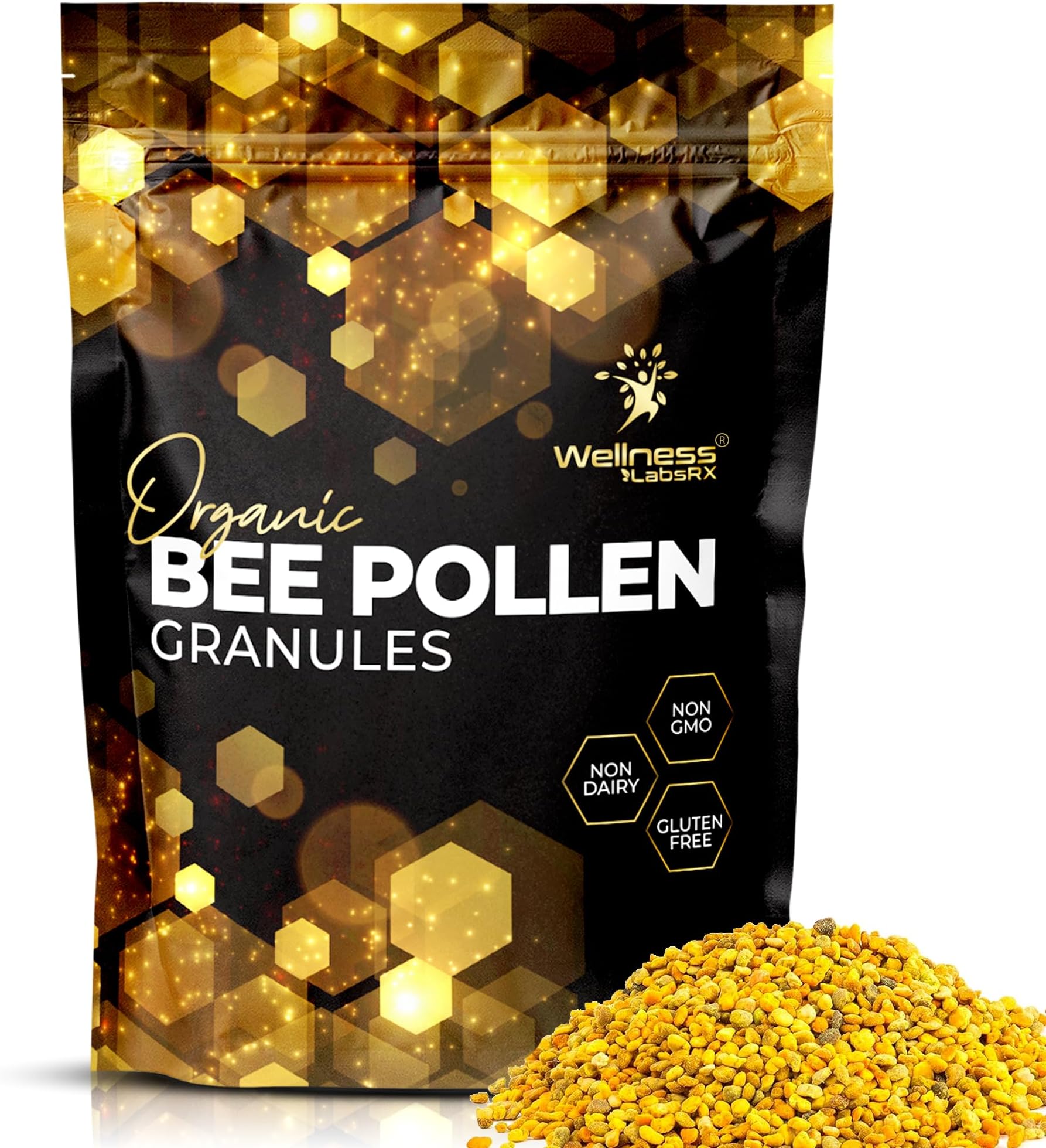 Amazon.com: Greenbow Organic Bee Pollen - 100% USDA Certified Organic ...