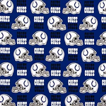 Amazon.com: Hobby Lobby Indianapolis Colts Cotton Fabric (1 Yard ...