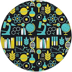Amazon.com: YEAHSPACE Science Rug Round 40 inch Classroom Study Room ...