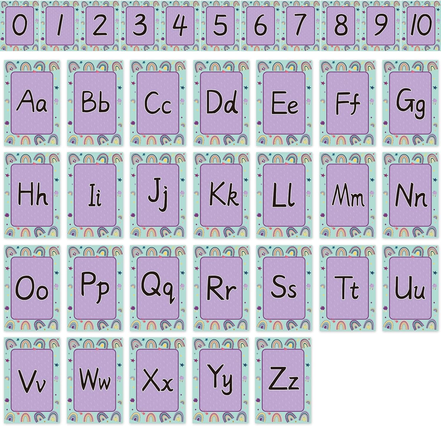 Amazon.com : 37 Pcs Classroom Alphabet Line for Classroom Wall Boho ...