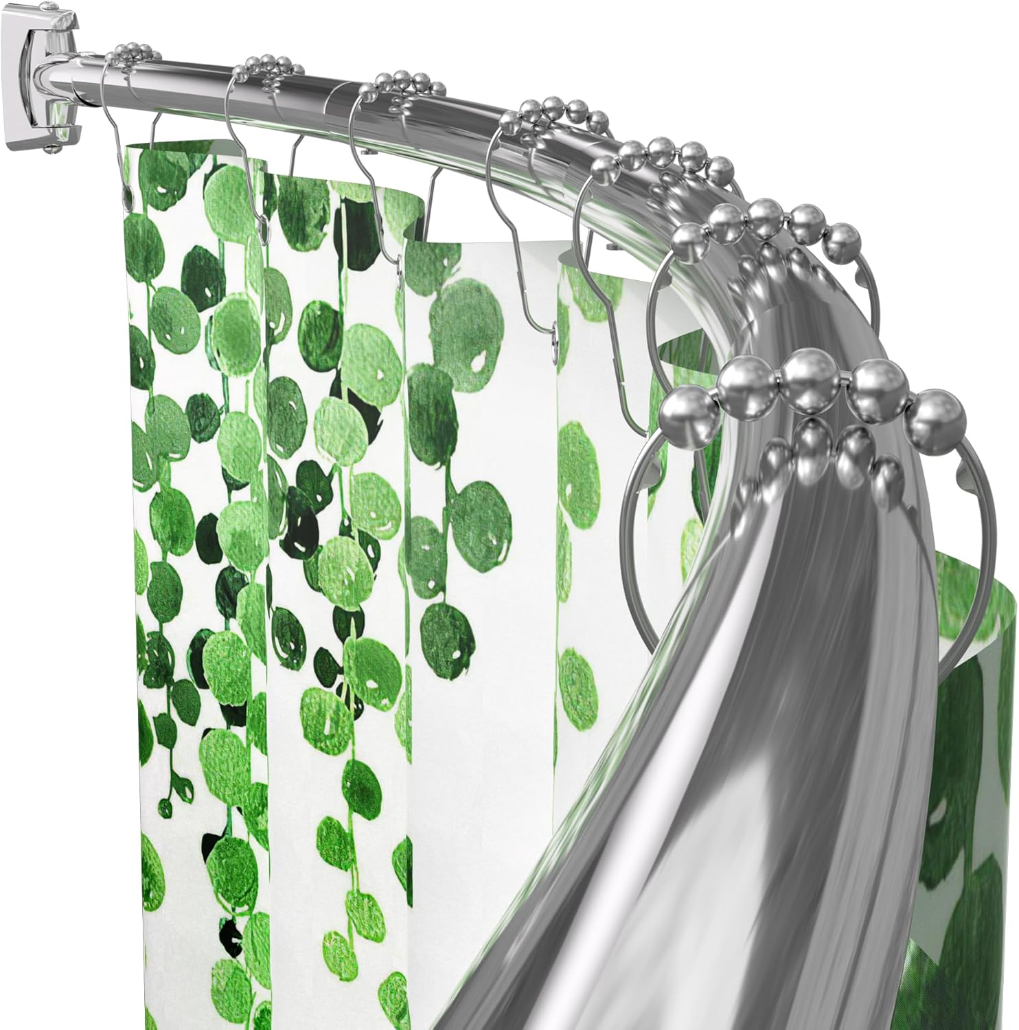 Amazon.com: ENJOYBASICS 34-76 Inches Curved Shower Curtain Rod ...