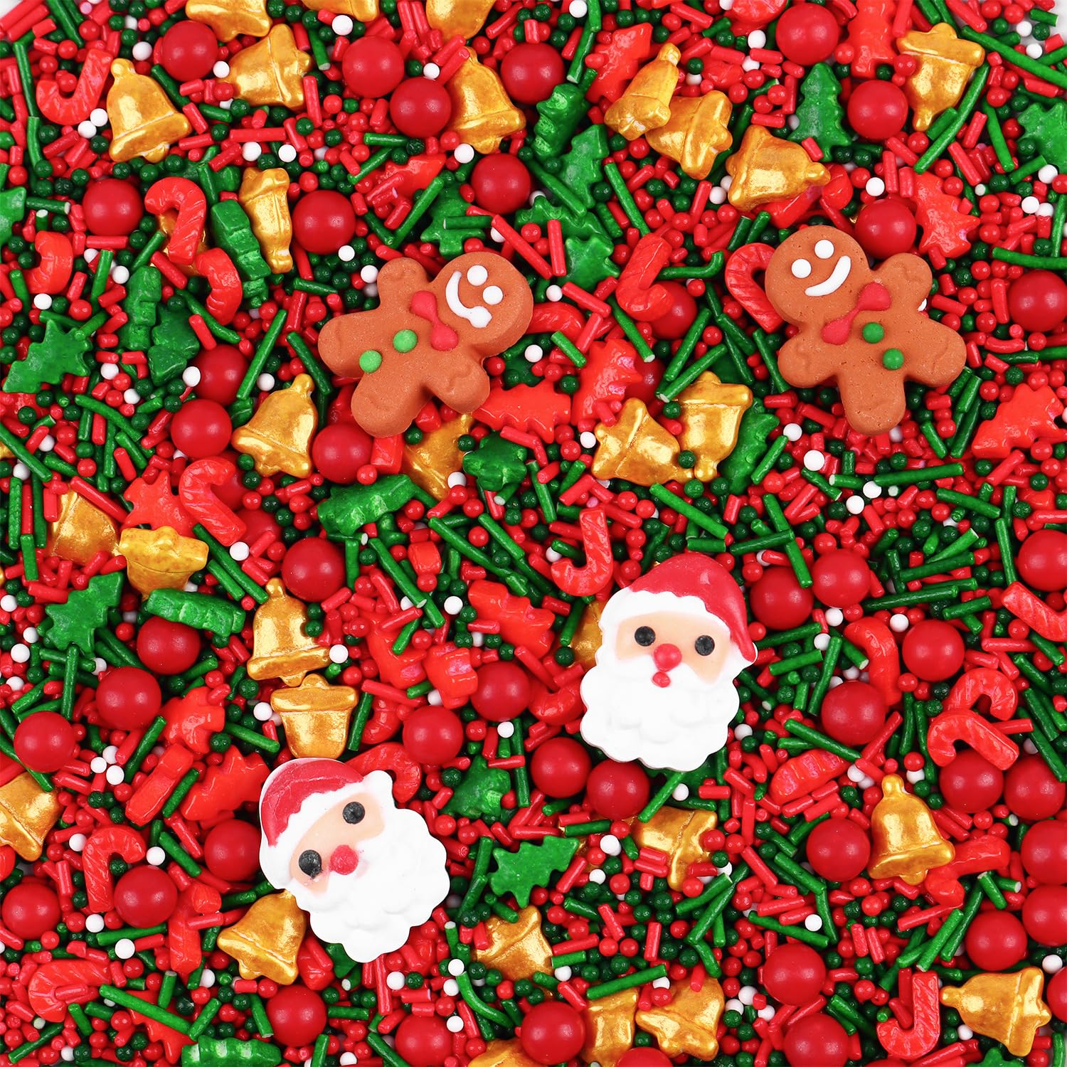 Amazon.com: Christmas Tree Santa Claus Sprinkles for Cake Decorating 4 ...