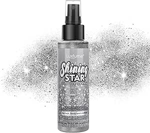 RoseFlower 1pcs Glitter Spray Silver, Body Glitter Spray for Hair Face ...