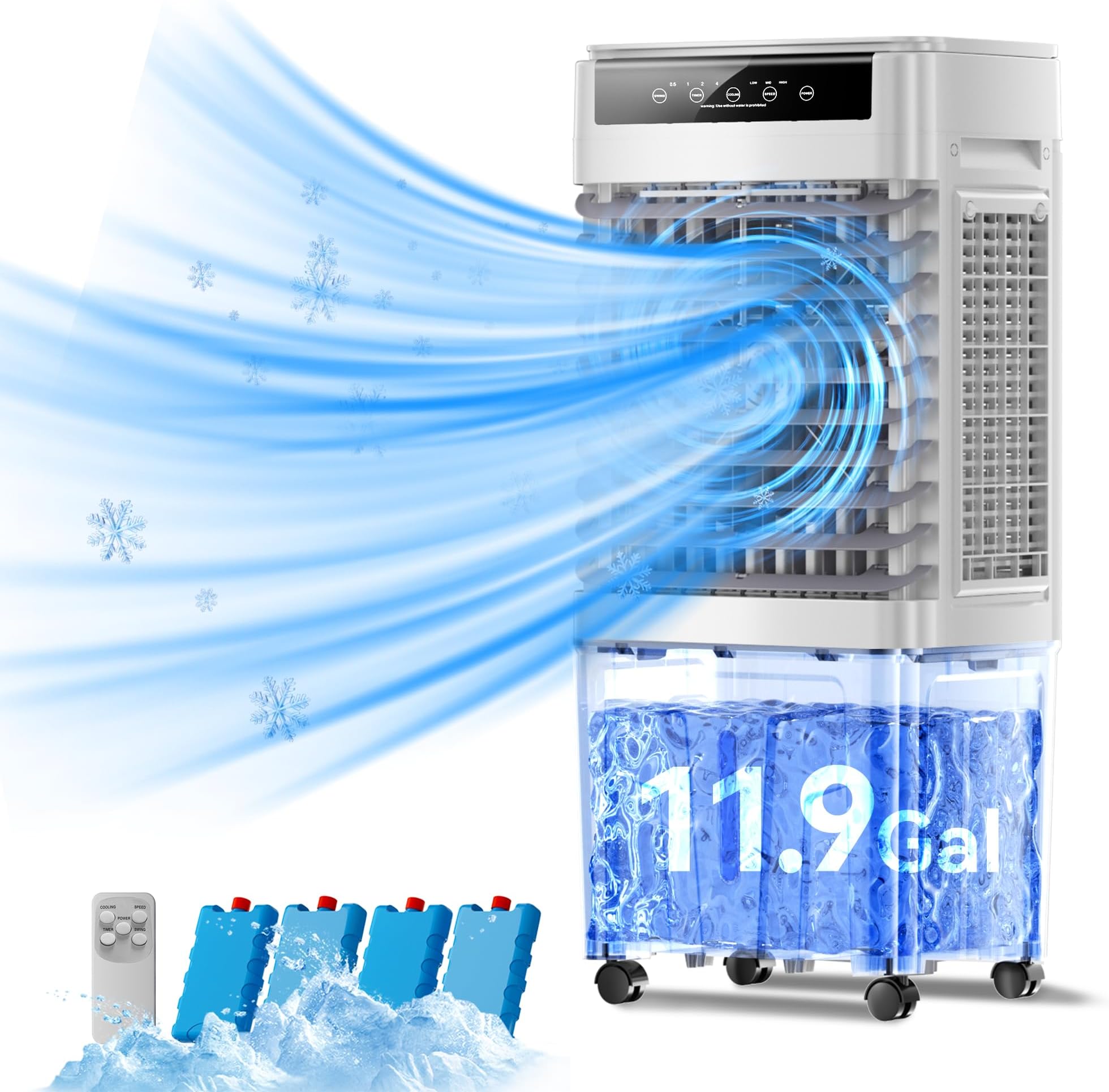 Amazon.com: Evaporative Air Cooler, 3-IN-1 Portable Air Conditioners ...