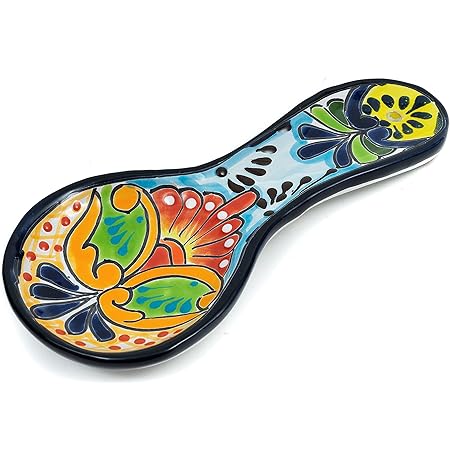 Mexican Ceramic Spoon Rest Talavera Ceramic Spoon Rest - Hand Painted ...