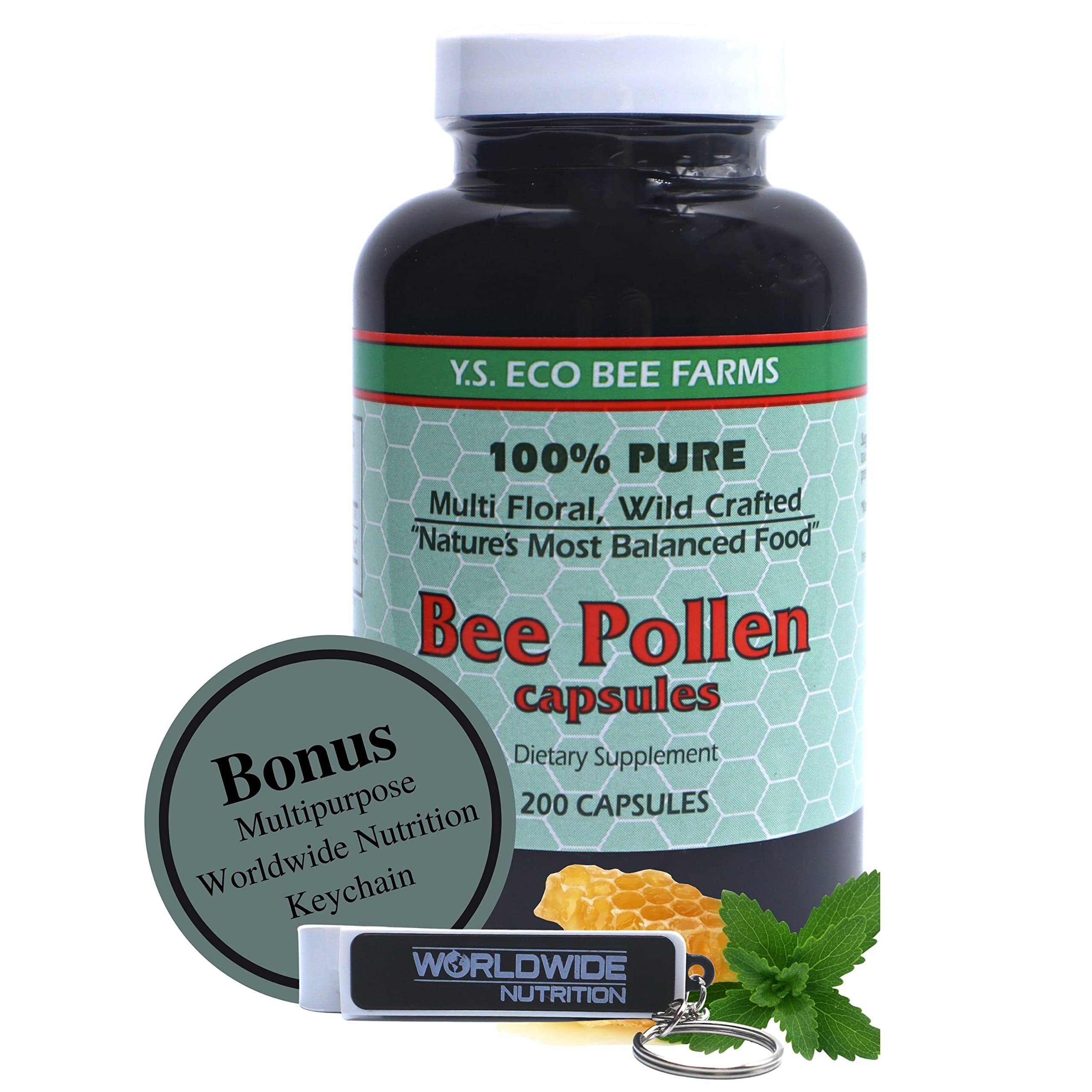 Amazon.com: Y.S. Eco Bee Farms 100% Pure, Wild Crafted Bee Pollen ...
