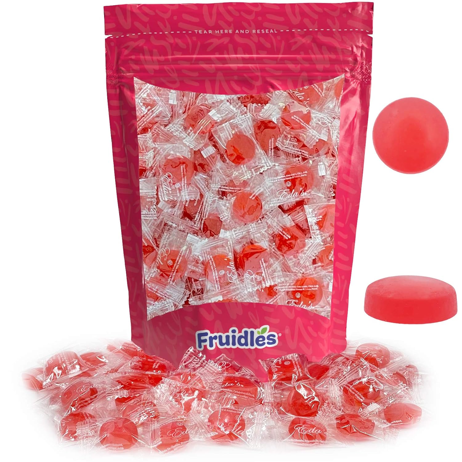 Amazon.com : Sugar-Free Premium Hard Candy Suckers, Mini Fruit Button ...