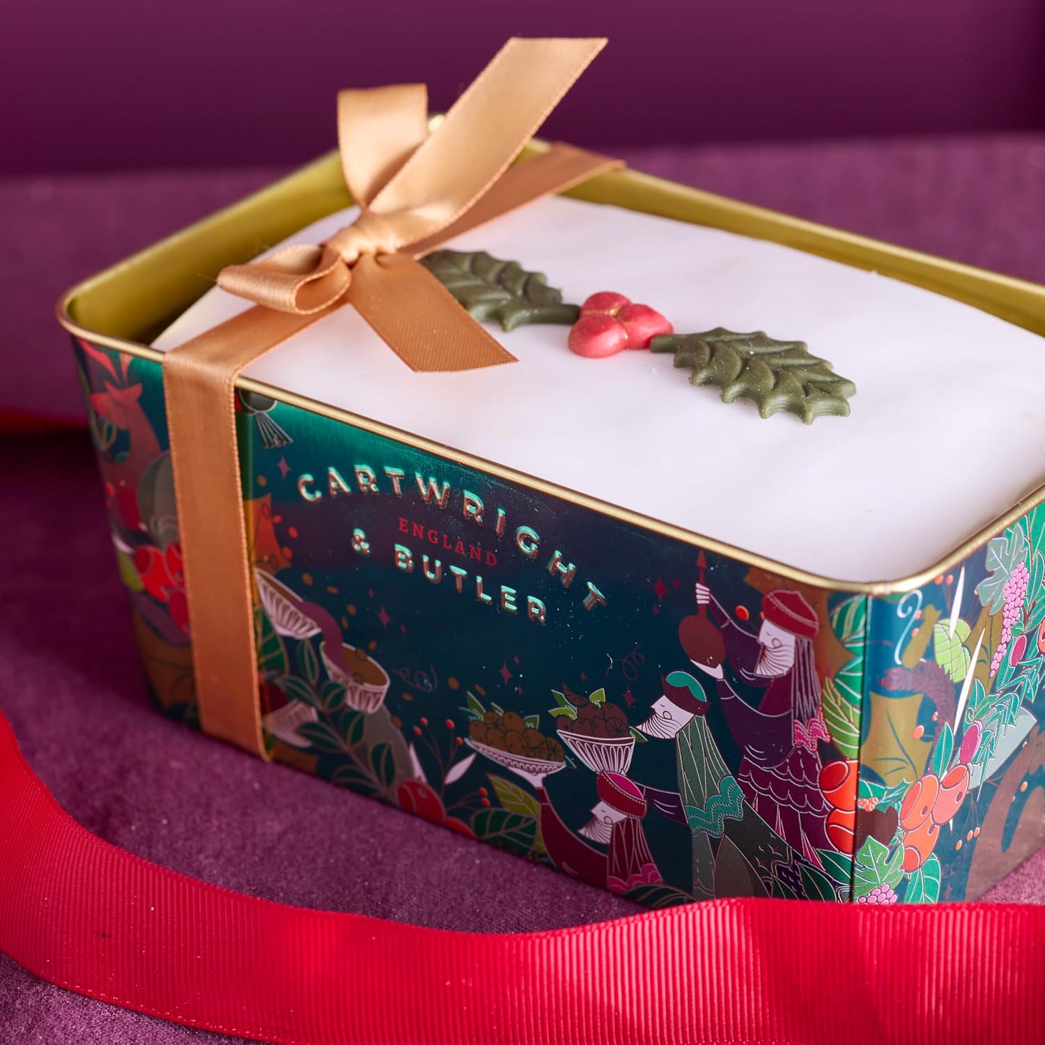 Cartwright & Butler | Merry Christmas Iced Fruit Loaf Cake in Tin ...