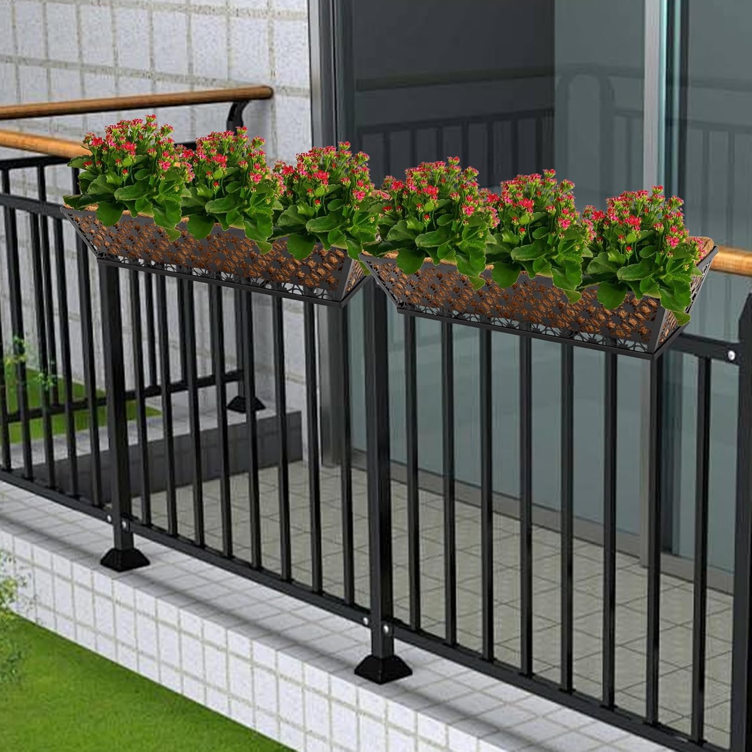 Amazon.com: GMSLuu 2PCS Rectangular Hanging Baskets Planter,24" Indoor ...