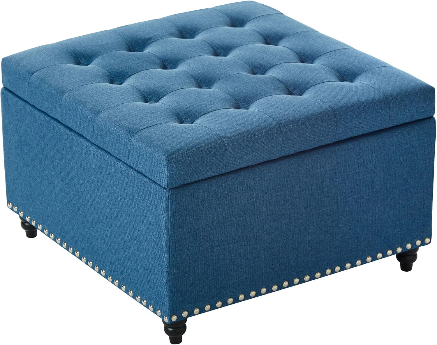 Amazon.com: BFD Large Square Storage Ottoman Coffee Table, Oversized ...