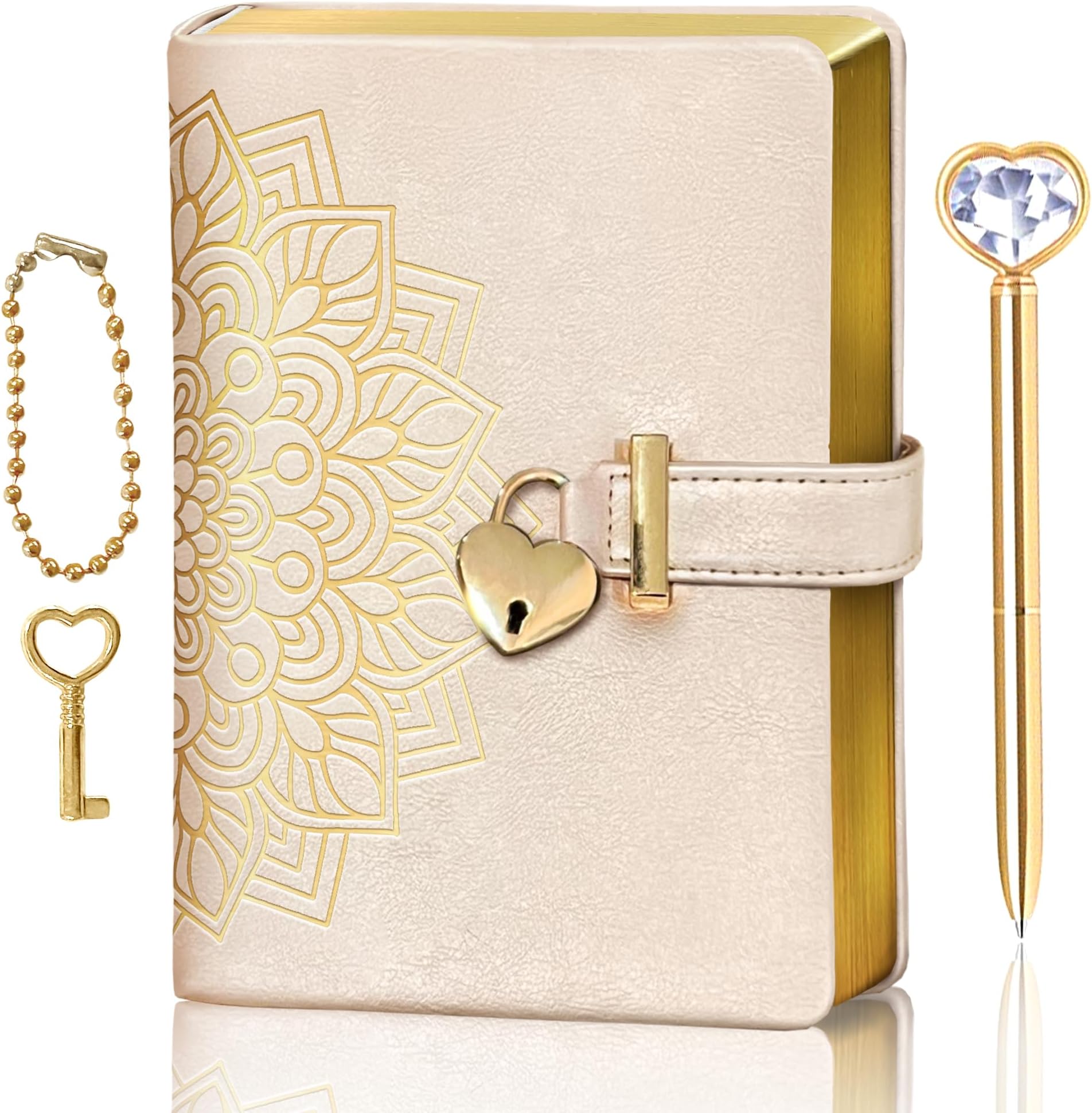 Amazon.com : FORESTBLACK Flower Journal with Lock, B6 Heart Shaped ...