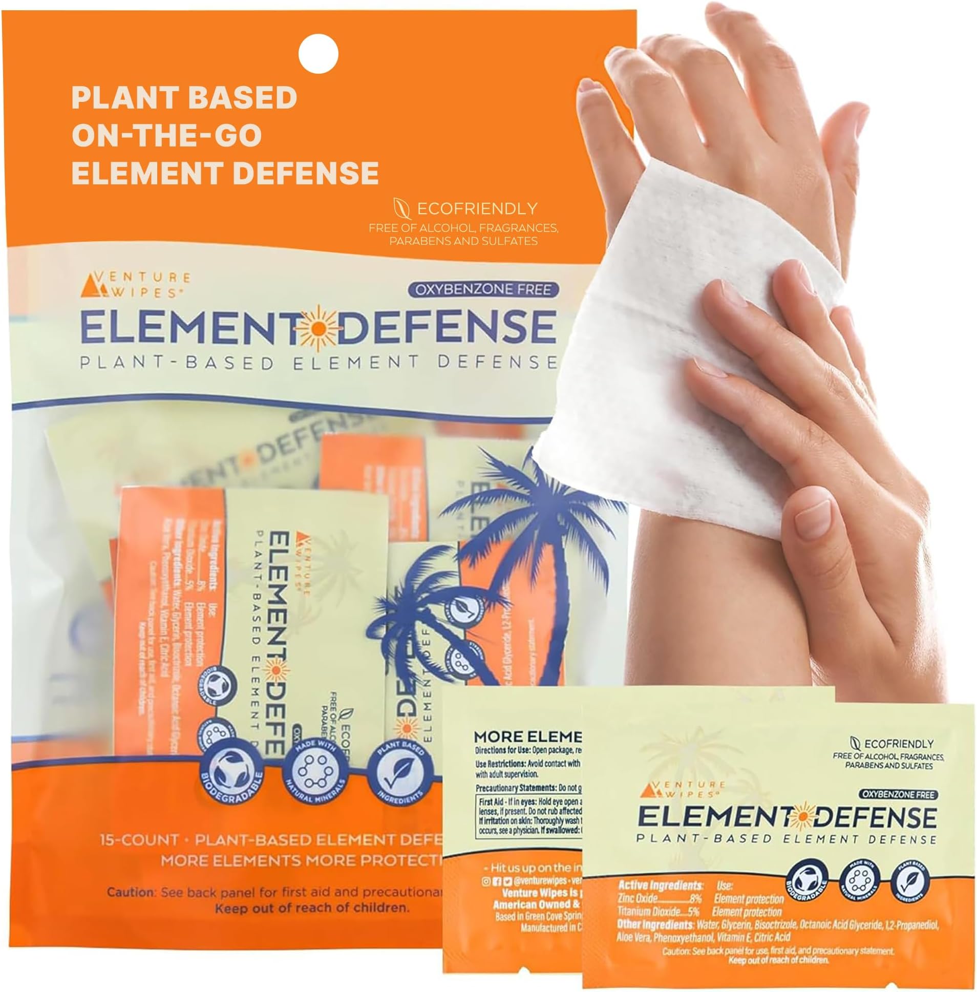Amazon.com: Venture Wipes Element Defense | Pore Shrinking & Oil ...