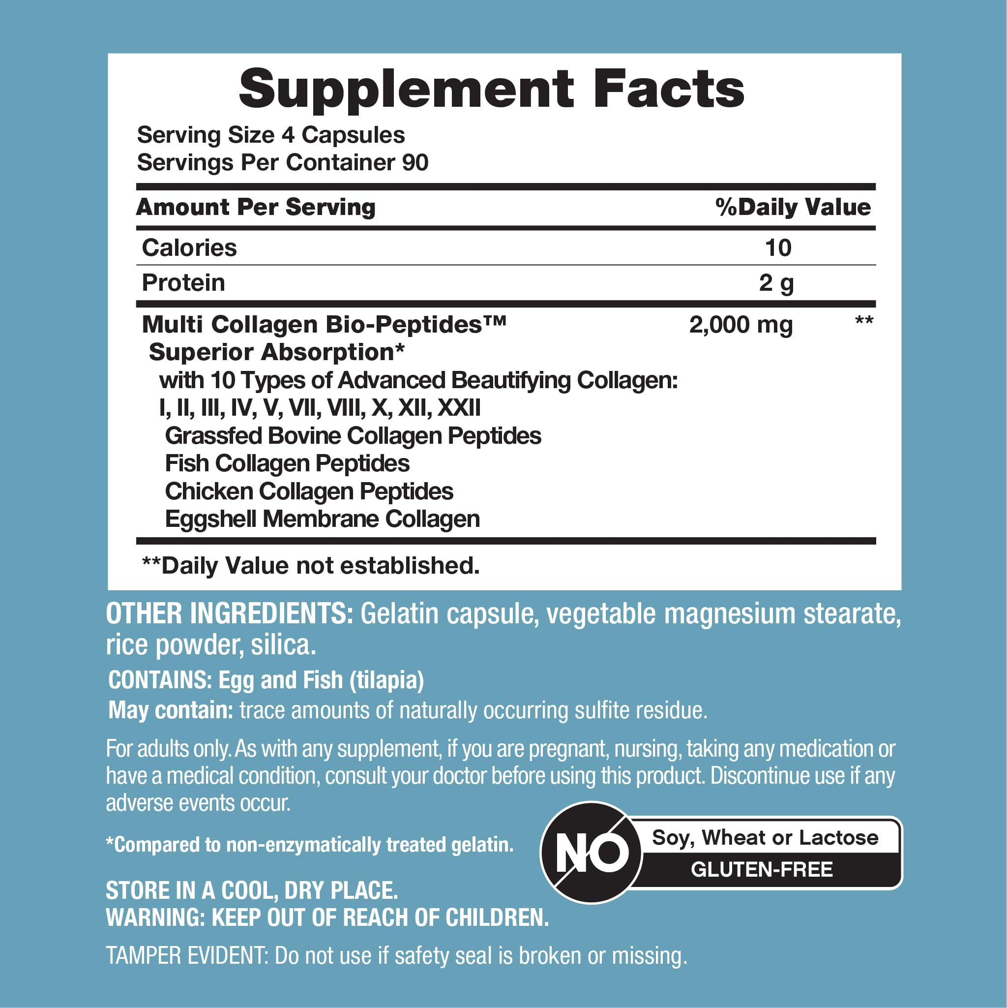 Snapklik.com : Multi Collagen Peptides Capsules 360 Pills 10 Types Of ...