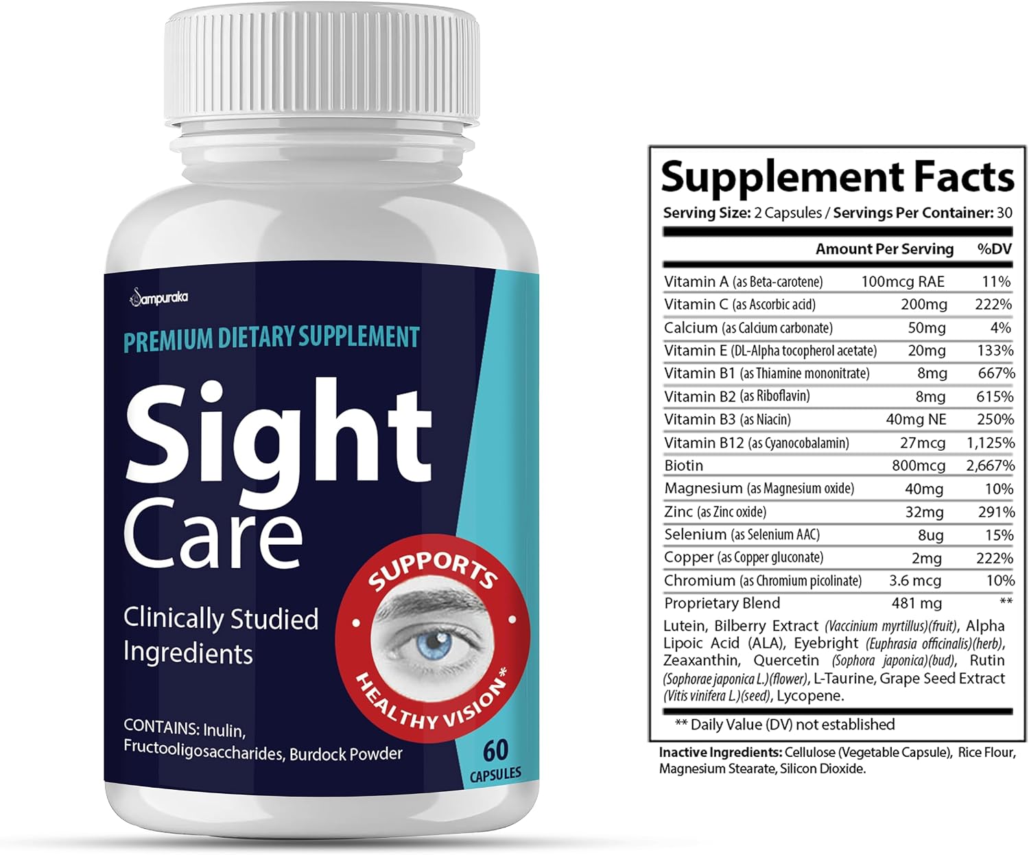 Sight Care Nuevo suplemento de fórmula actualizado – 3 paquetes de ...