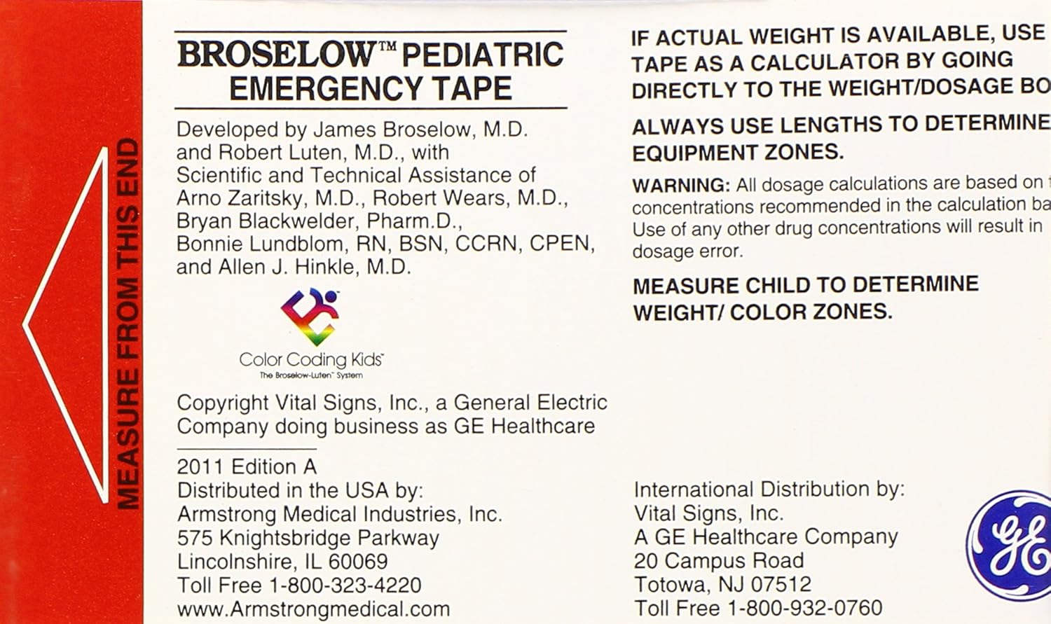 Amazon.com: Broselow's Pedatric Emergency Tape: 9789998252905: American ...