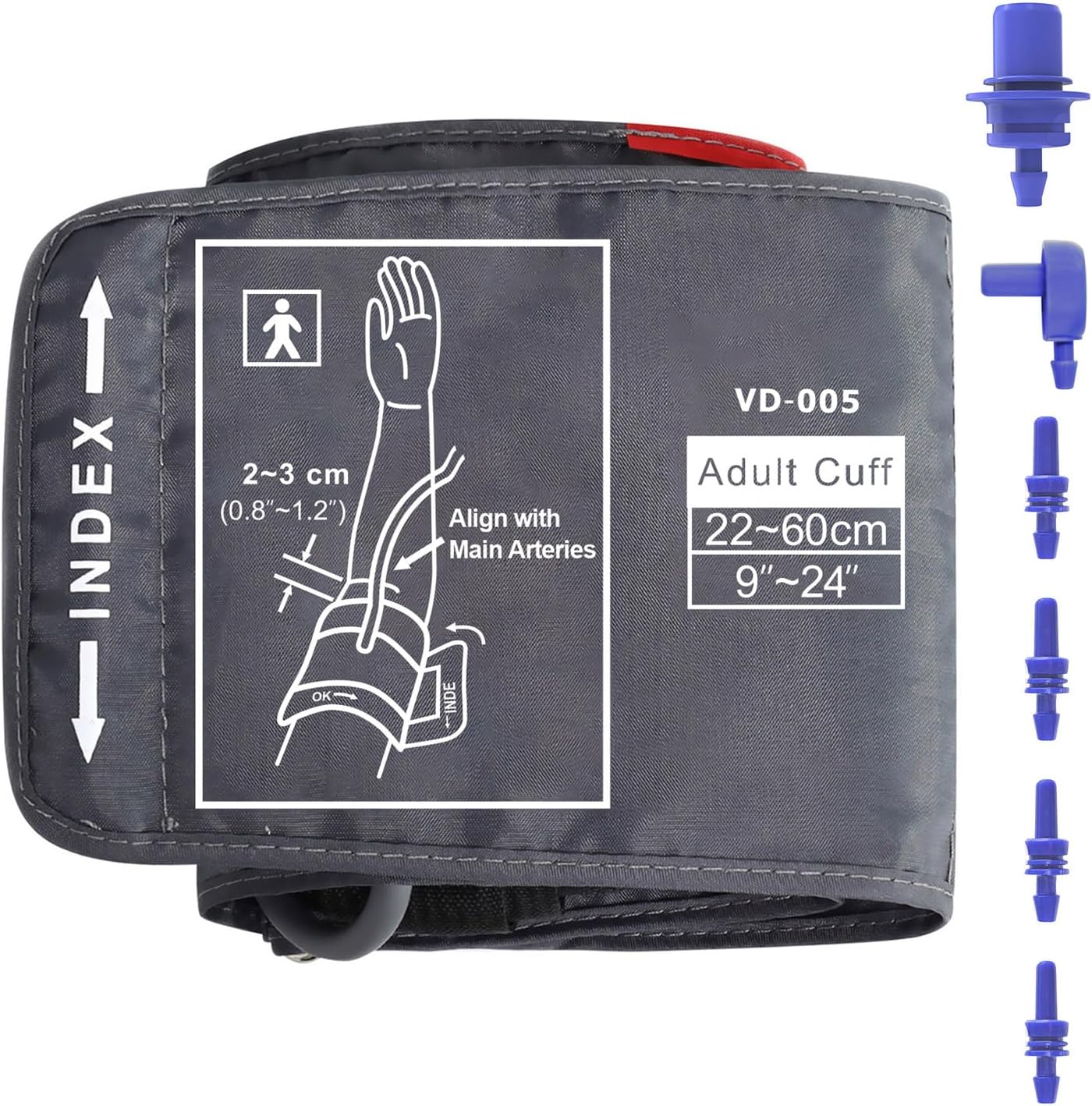 Amazon.com: Omron Wide Range D-Ring Cuff 9″ to 17″ : Health & Household