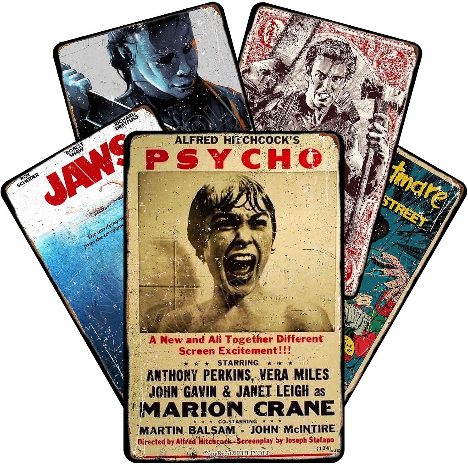 Amazon.com: Horror Movie Decor Suspense Movie Poster Vintage Metal Tin ...