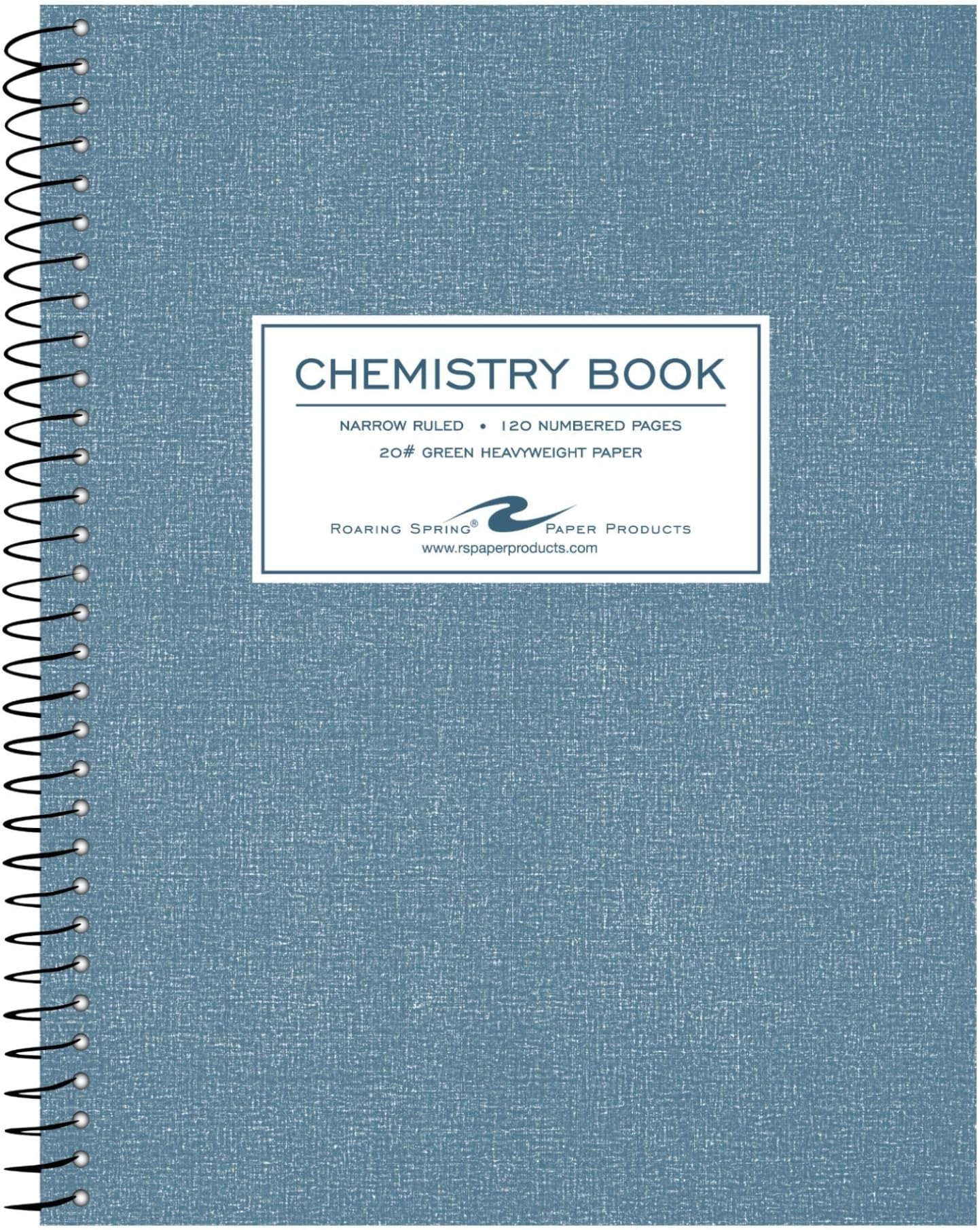 Amazon.com : Roaring Spring Chemistry Lab Spiral Notebook, Narrow Ruled ...
