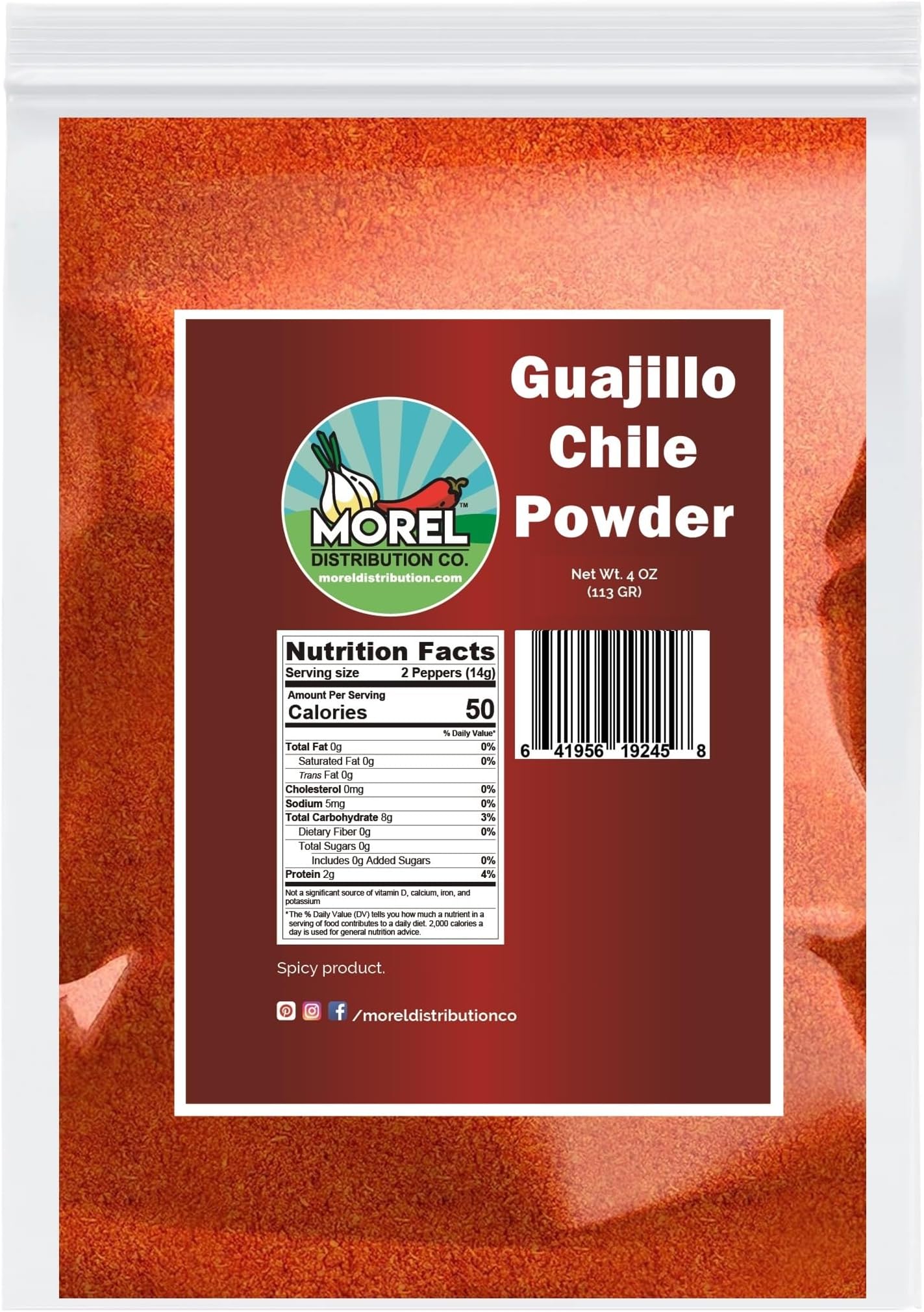 Amazon.com : Dried Chile Guajillo Powder. Ground Guajillo. 4 oz and 1 ...