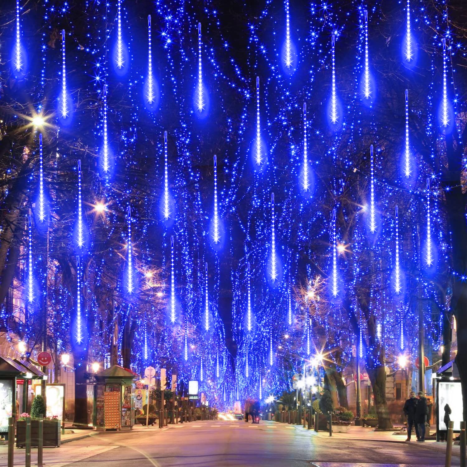 Amazon.com : Aluan Christmas Lights Outdoor Meteor Shower Rain Lights ...