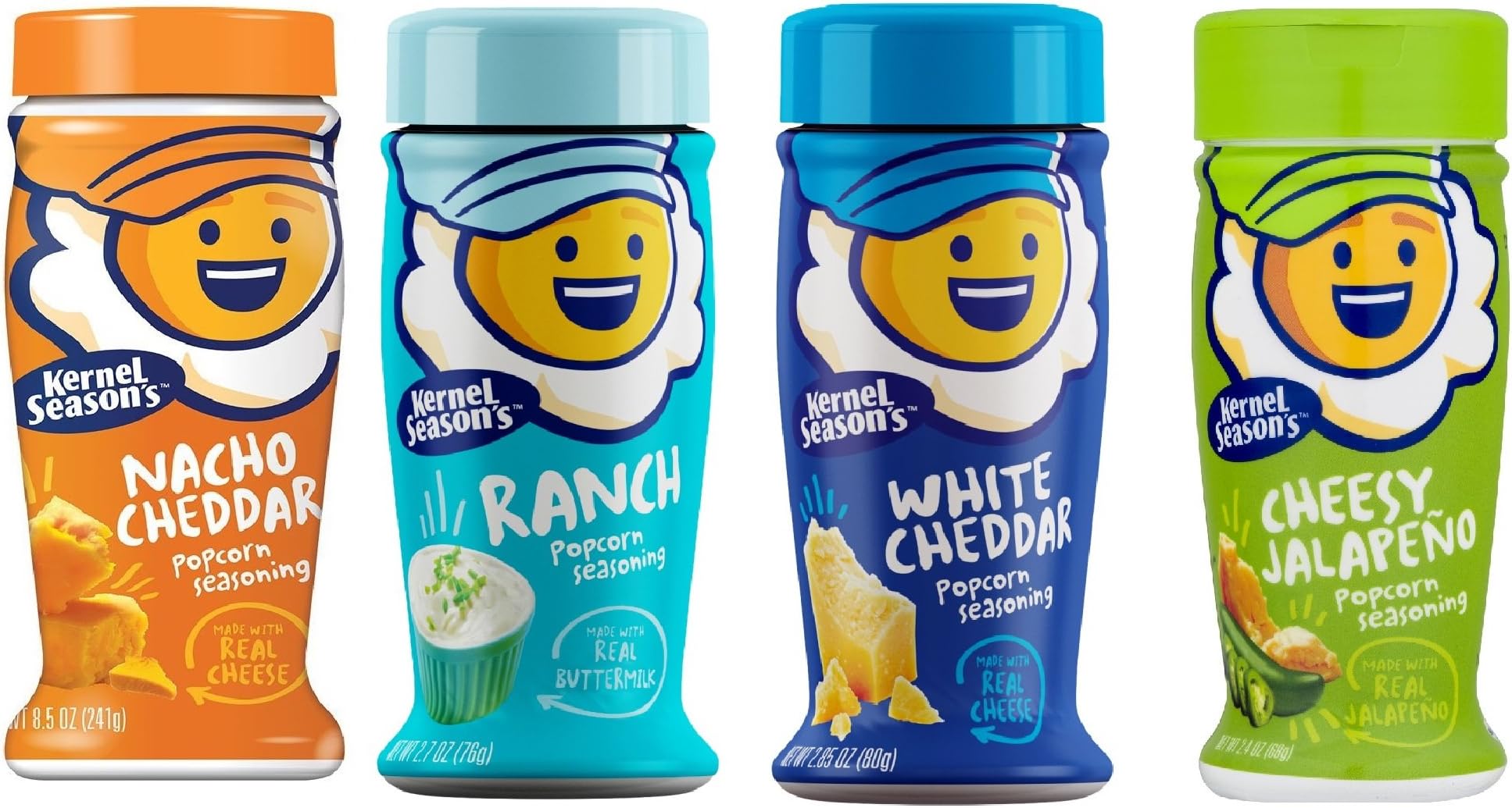 Amazon.com : Kernel Season's Popcorn Seasoning Mini Jars Variety Pack ...