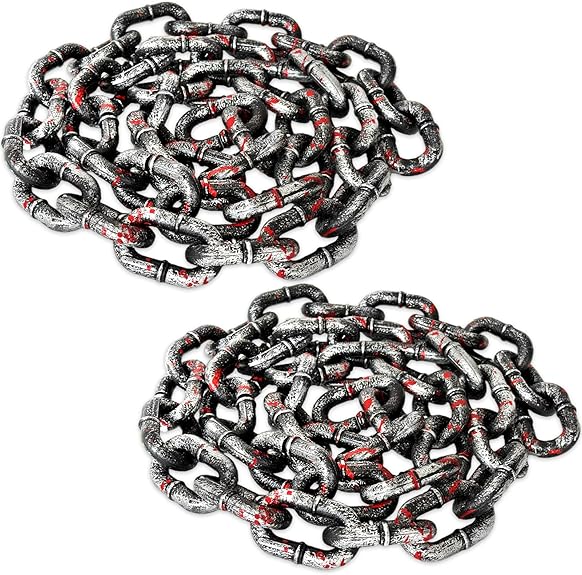 Amazon.com: Pynqdfu 2Pcs Halloween Chains,11.8 Feet Halloween ...
