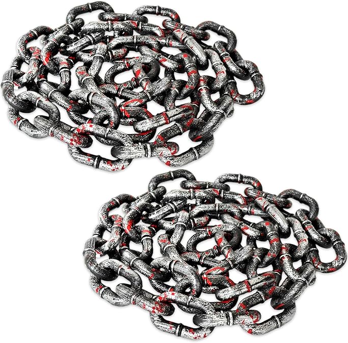 Amazon.com: Pynqdfu 2Pcs Halloween Chains,11.8 Feet Halloween ...