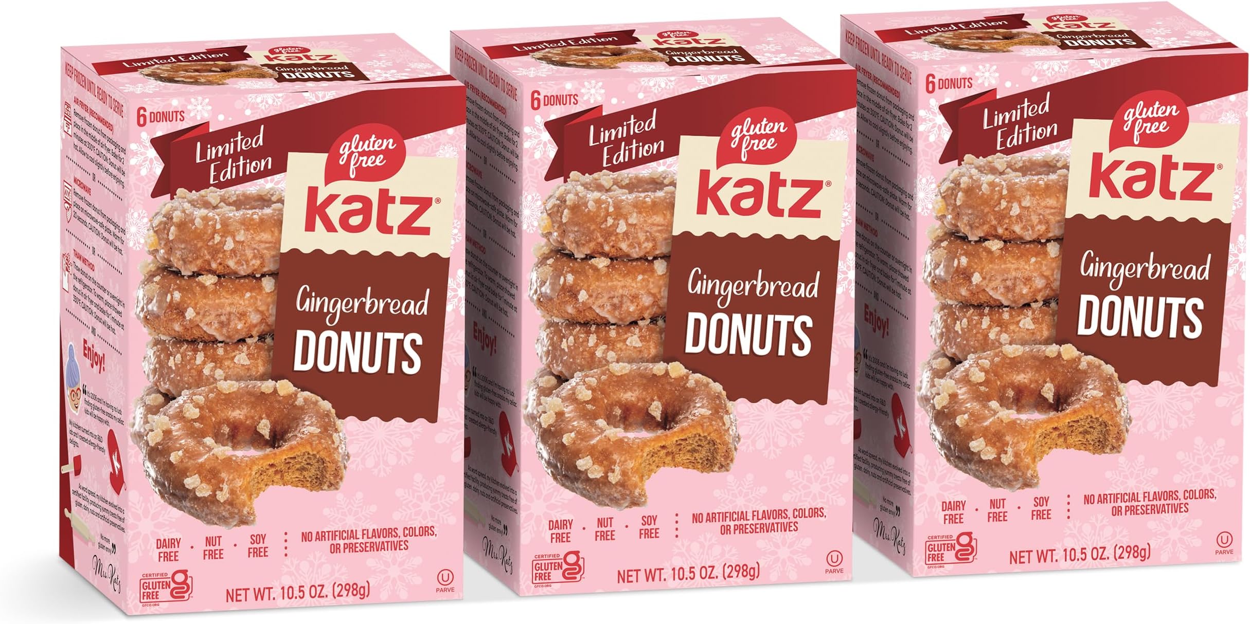 Amazon.com: Katz Gluten Free Mini Apple Pie with Homemade Apple Filling ...