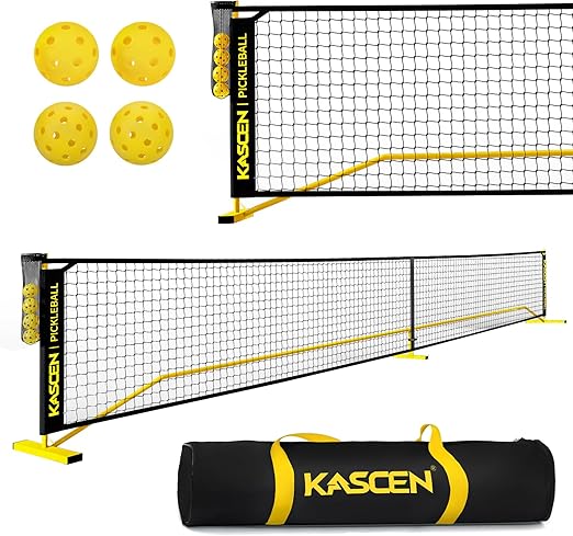 Amazon.com : KASCEN Pickleball Net - Pickleball Net for Driveway, 22FT ...