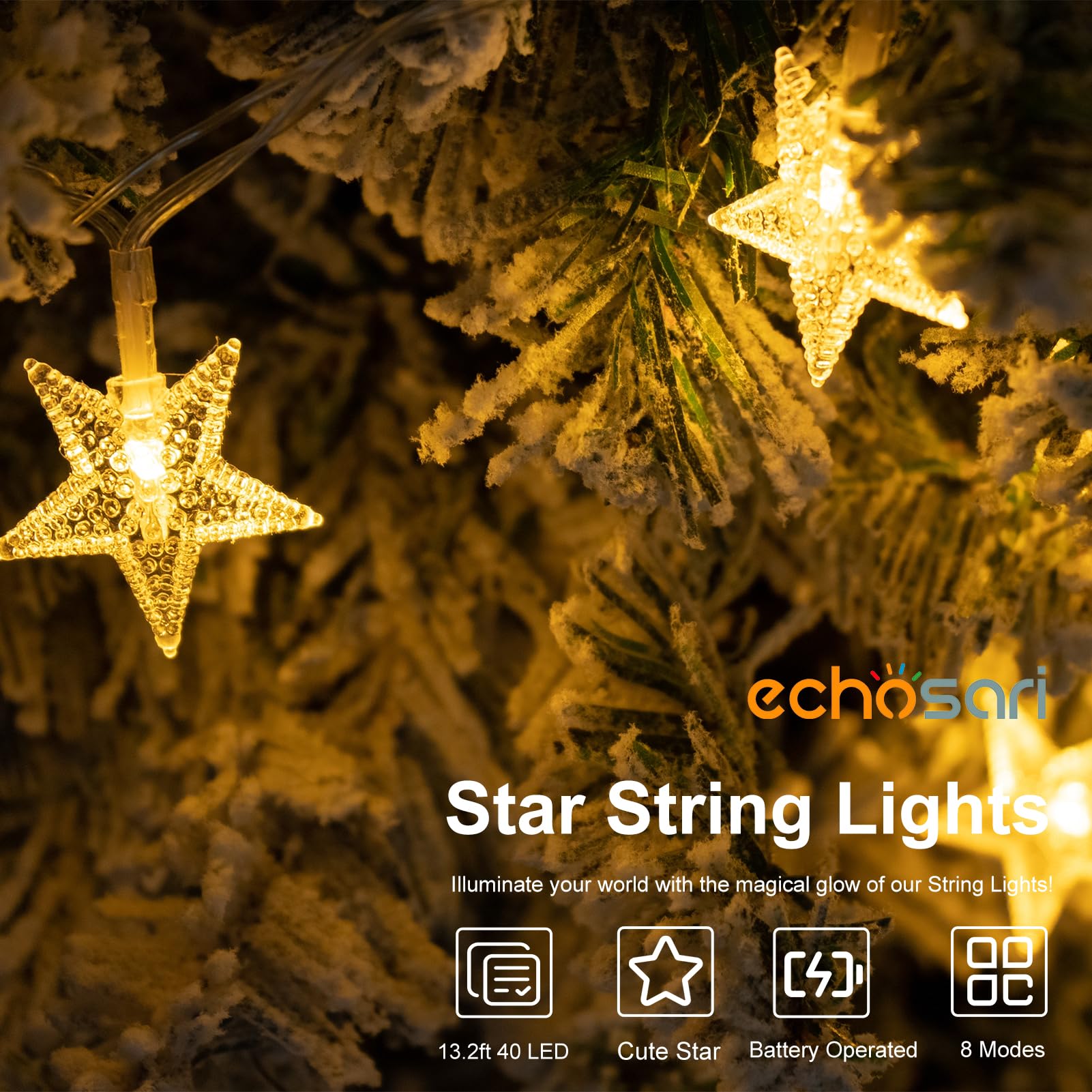 Battery Operated Star With No Strings Star String Lights Battery