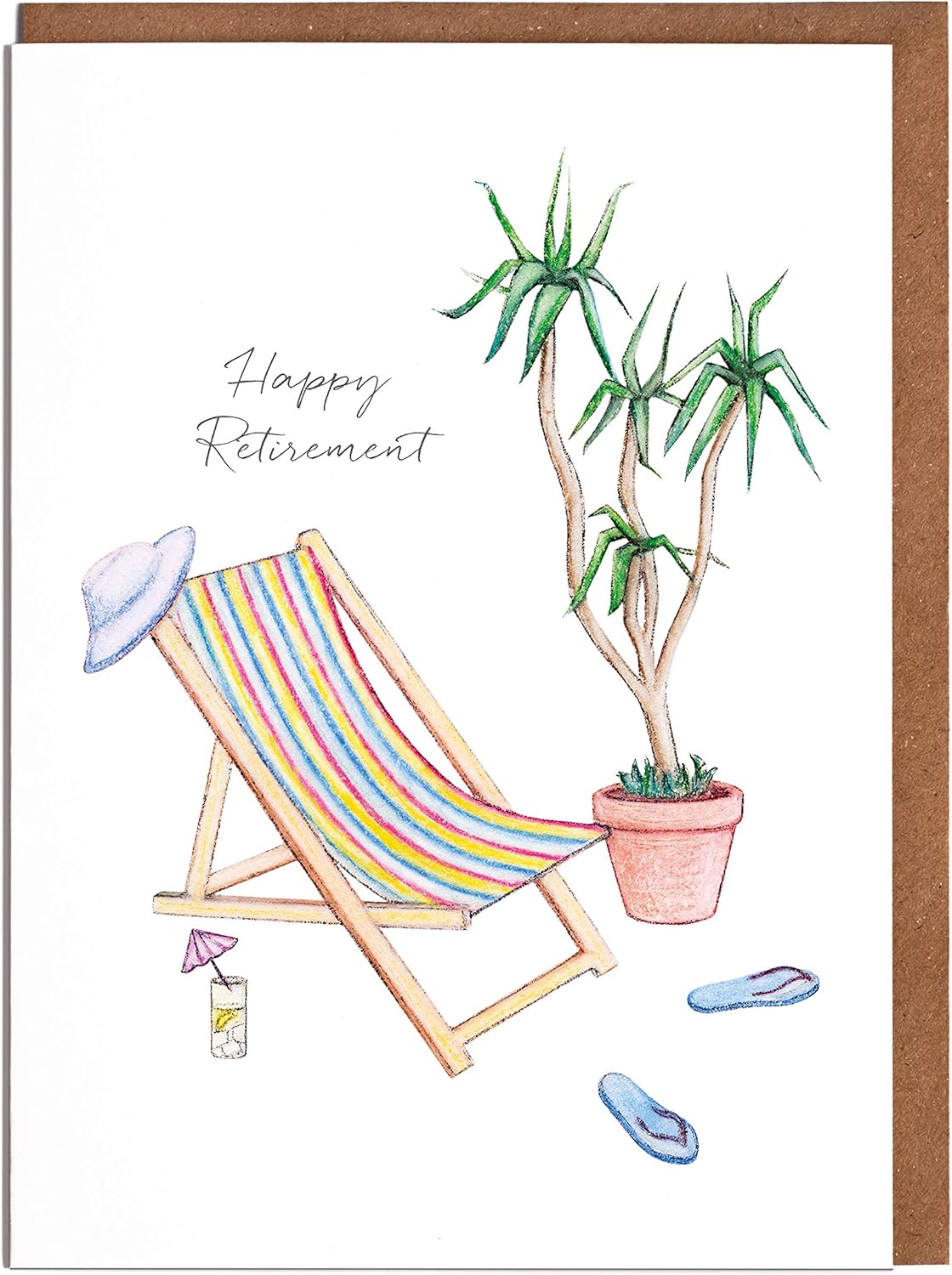 Lottie Murphy Deck Chair Retirement Card - ' Happy Retirement' - Card ...