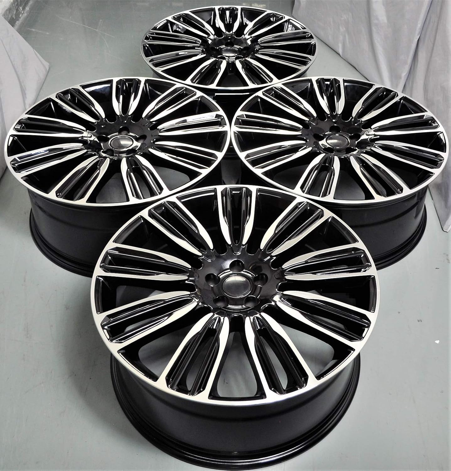 22" Inch Black Wheels Rims (Full Set of 4) fit for Land Rover Range ...