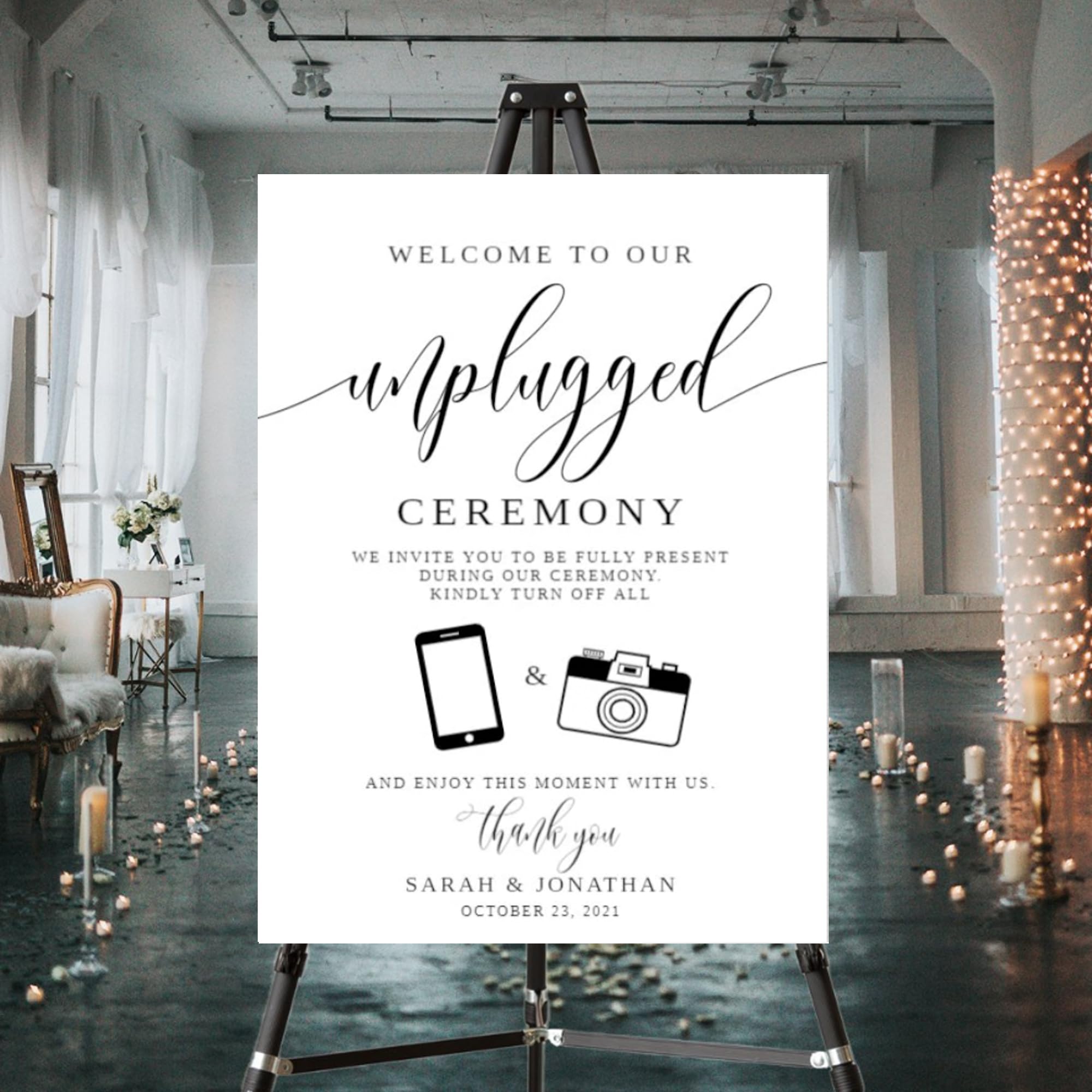 Printable Unplugged Wedding 14 Ways To Announce An Unplugged Wedding