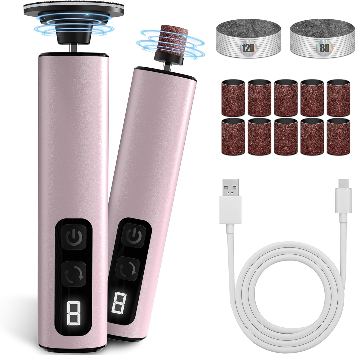 Foot Scrubber Callus Remover: Electric Feet Dead Skin Scraper Tool ...