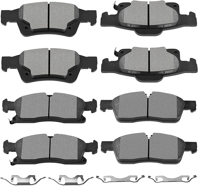 Amazon.com: Ceramic Brake Pads Kits,SCITOO 8pcs Brakes Pads Set fit for 2011-2018 for Dodge for ...