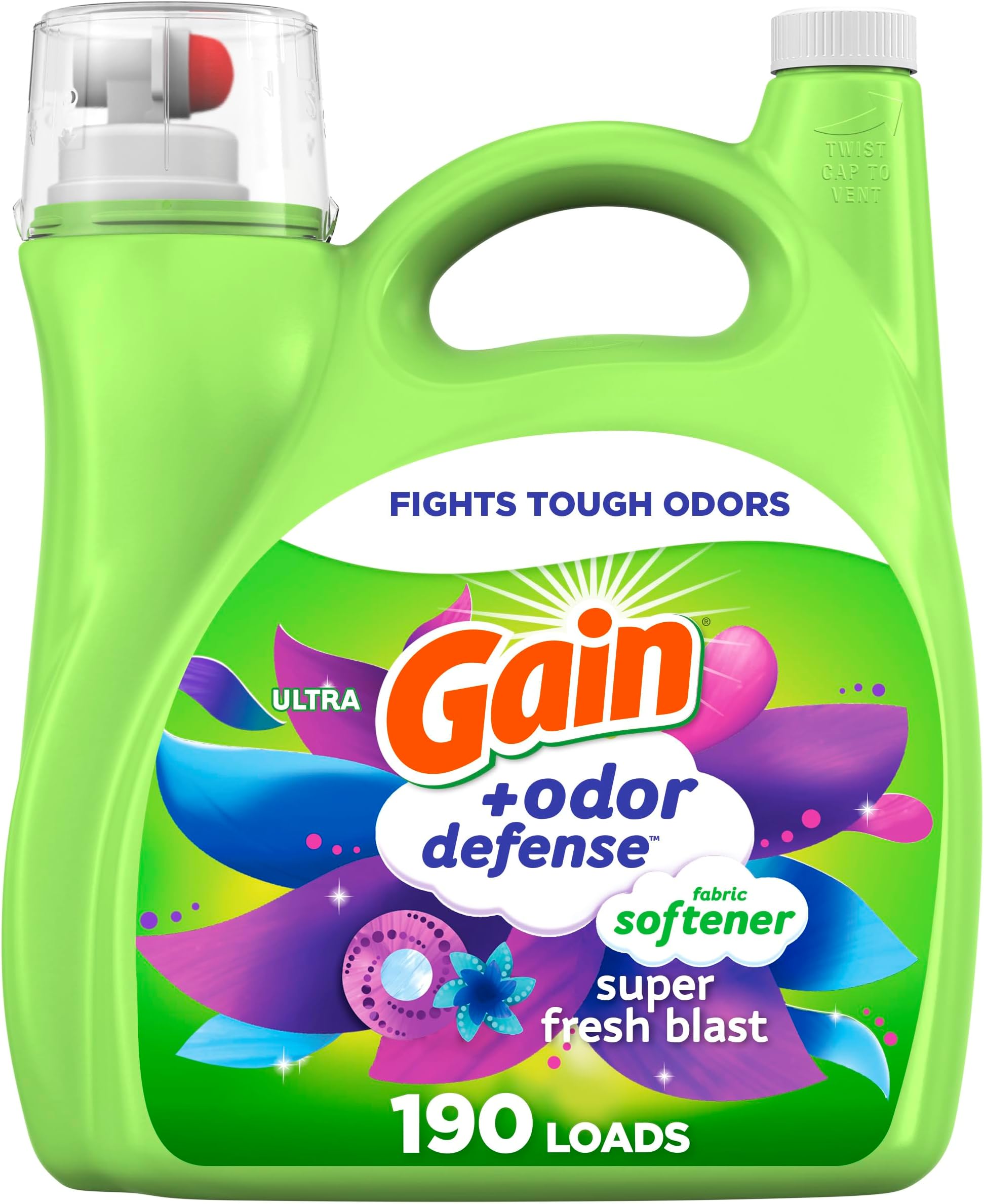 Amazon.com: Gain Fabric Softener, Original Scent, 140 fl oz, 190 Loads ...
