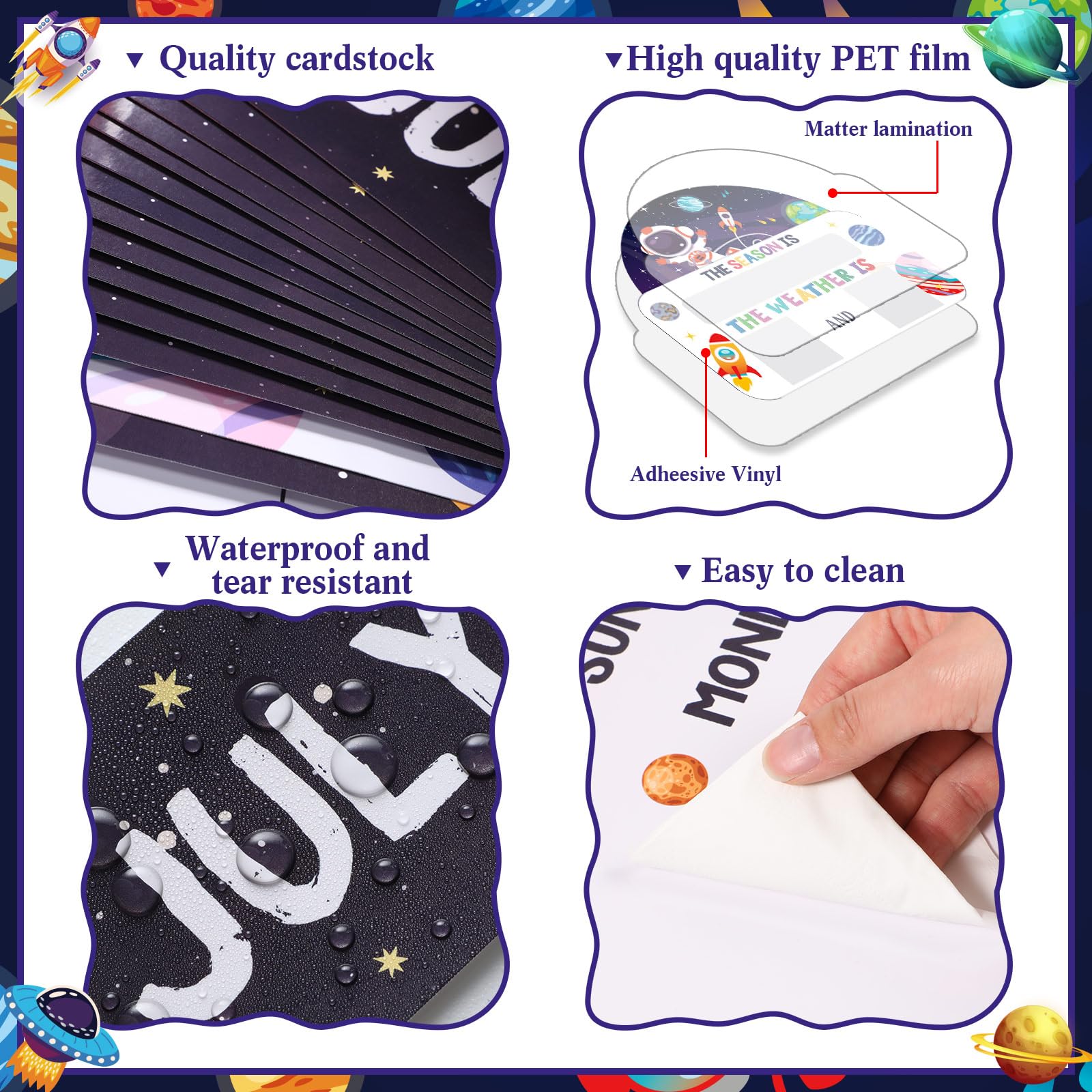 Snapklik.com : Tenare 169 Pcs Classroom Calendar Bulletin Board Set ...