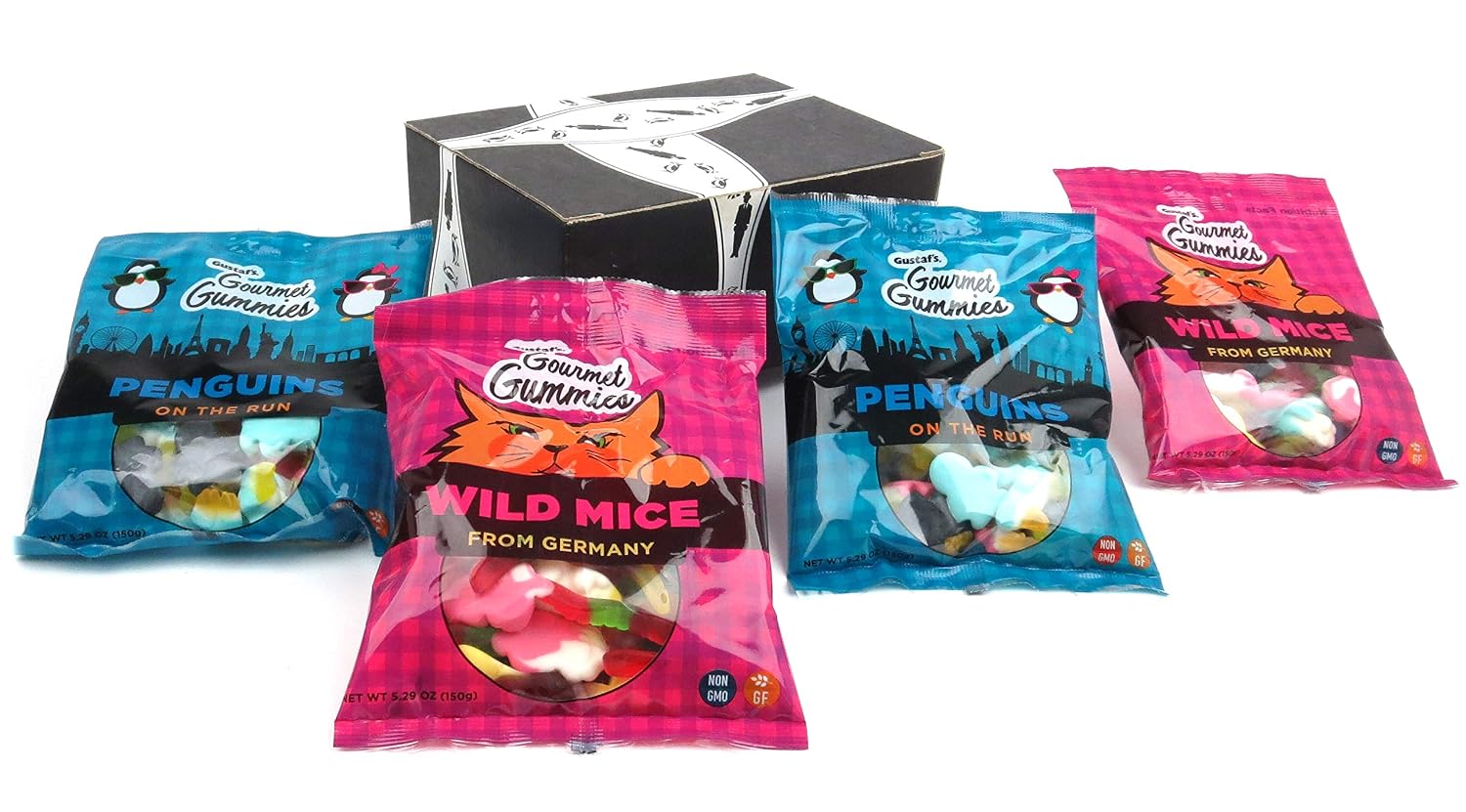Amazon.com : Gustaf's German Gummy Animal Candy 2-Flavor Variety: Two 5 ...