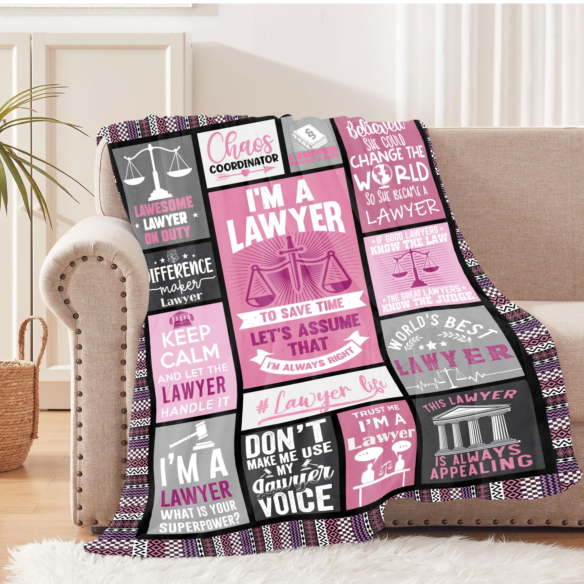 Amazon.com: Absacie Lawyer Gifts for Women, Lawyer Blanket 60"X 50 ...