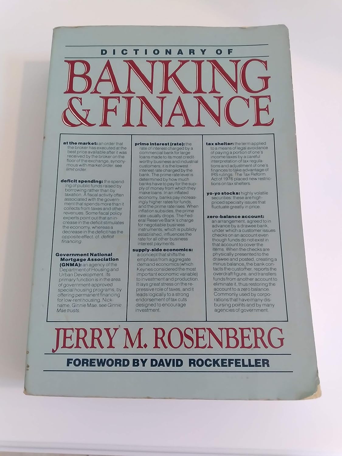 Dictionary of Banking and Finance: Jerry M. Rosenberg: 9780471880394 ...