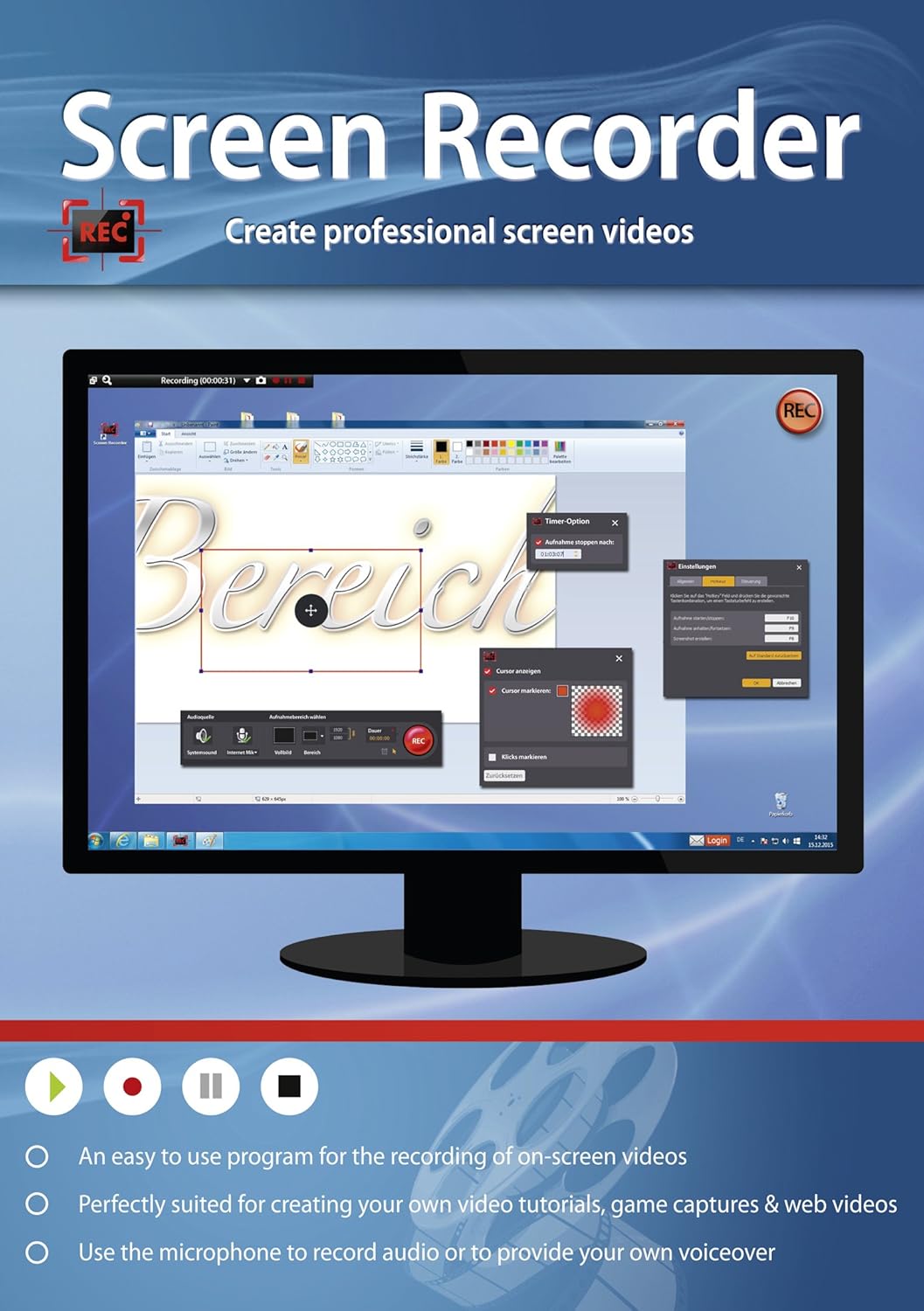 Amazon.com: Screen Recorder - Create Professional Videos for Video ...