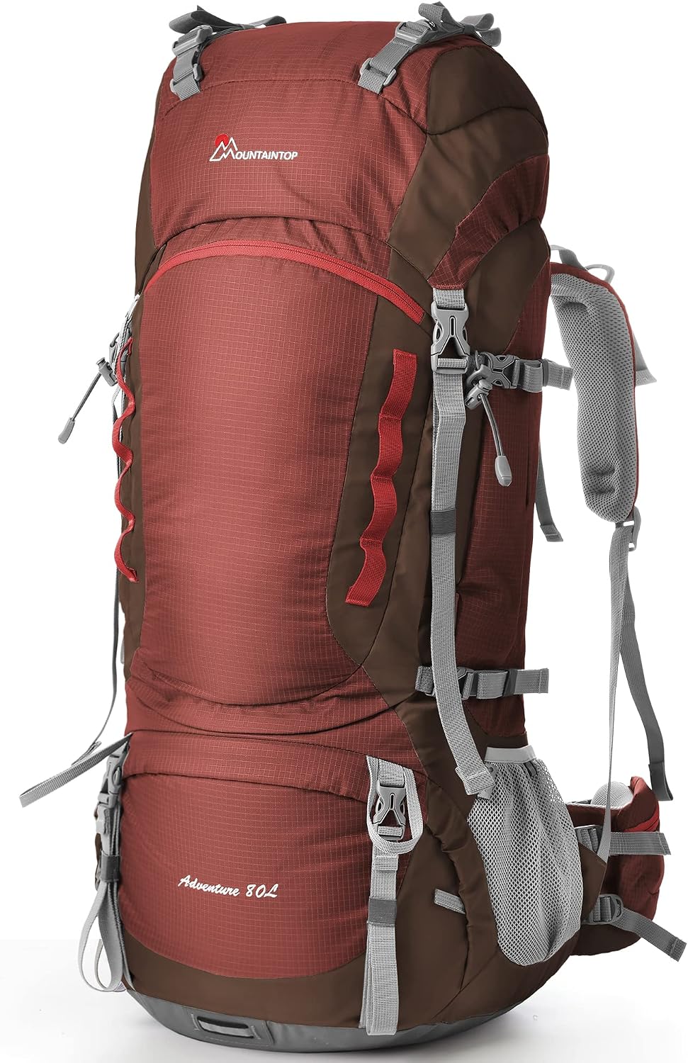 Amazon.com: MOUNTAINTOP 80L Internal Frame Hiking Backpack for Man ...