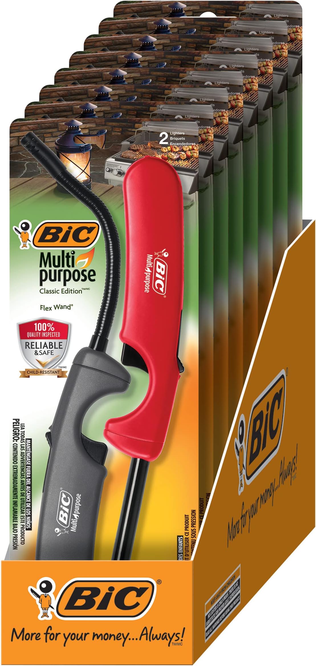 Amazon.com: BIC Multi-Purpose Classic and Flex Wand Combo Lighter Pack ...