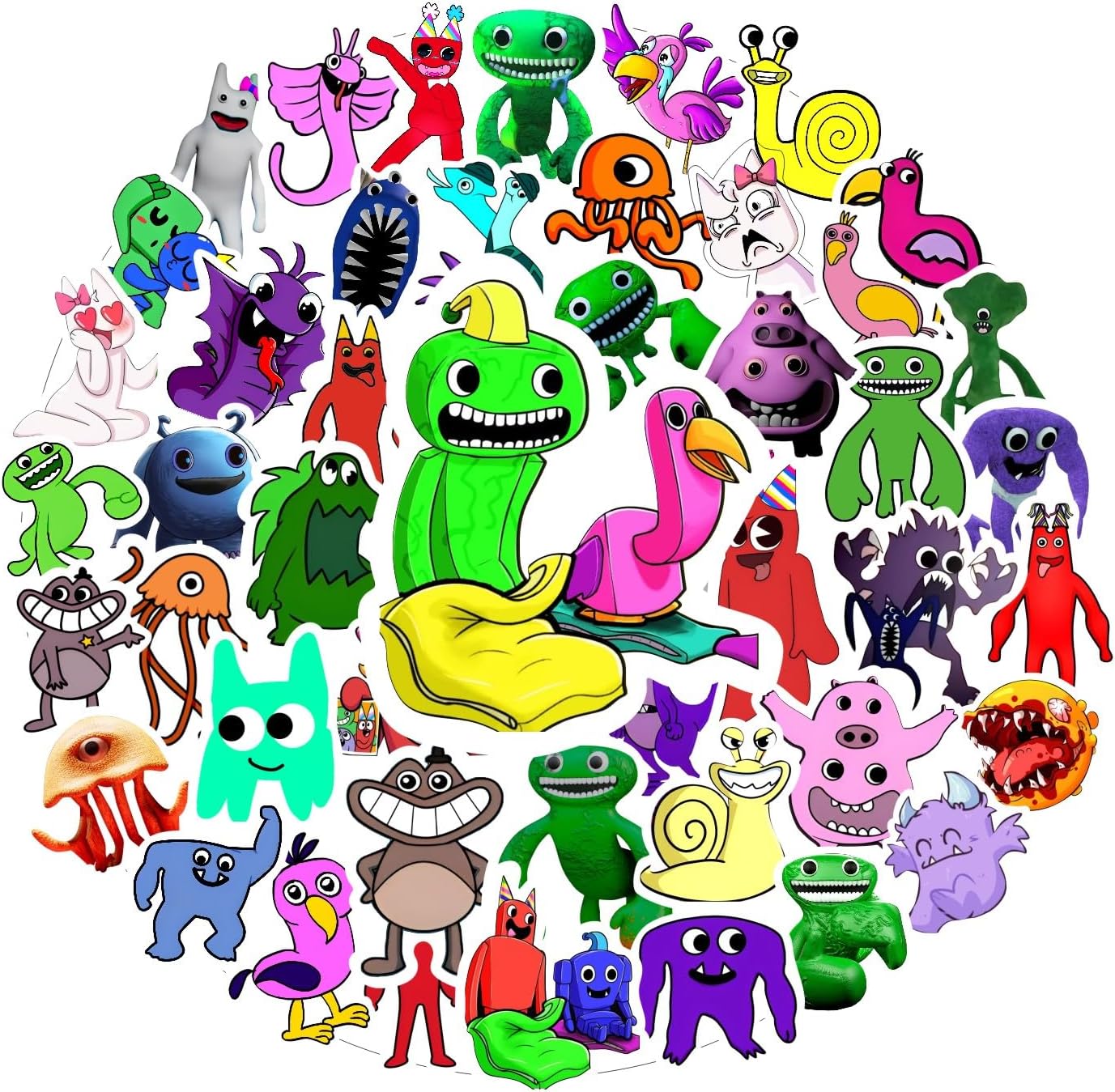 88pcs Cartoon Ban Ban Stickers for Water Bottles Birthday Party ...